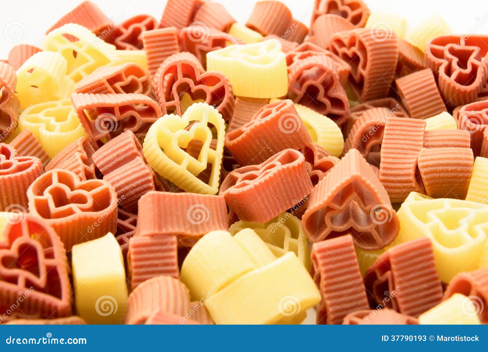 Heart shaped pasta stock image. Image of cook, cooking - 37790193