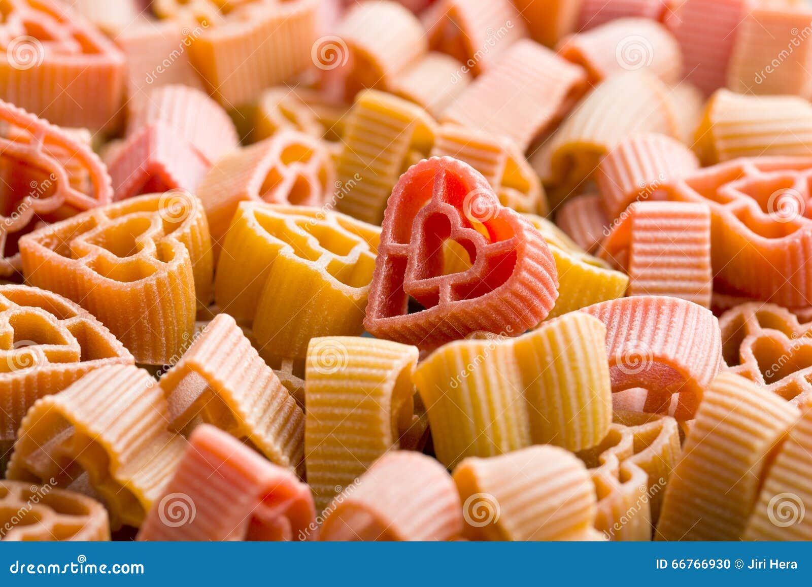 Heart shaped pasta stock photo. Image of color, italian - 66766930
