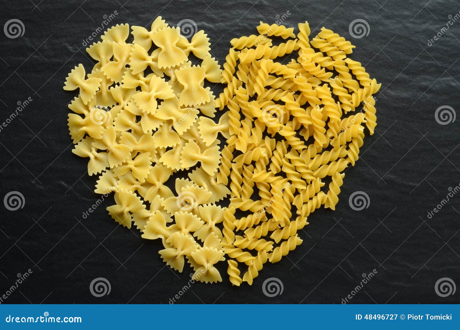 Heart shaped pasta stock image. Image of love, color - 48496727