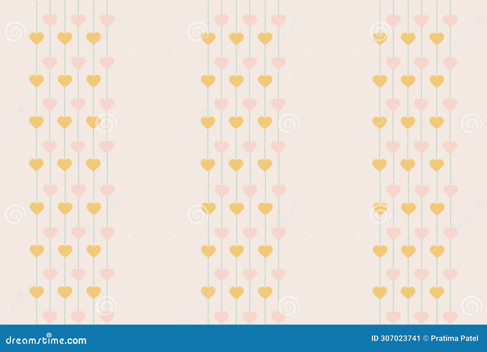 Heart Shaped Pattern Abstract Background, Graphic Design Illustration ...
