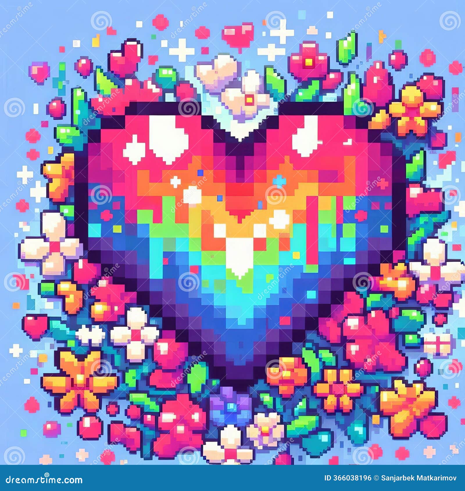 144 Pixel Art: A Fun And Playful Background Featuring Pixel Art In ...