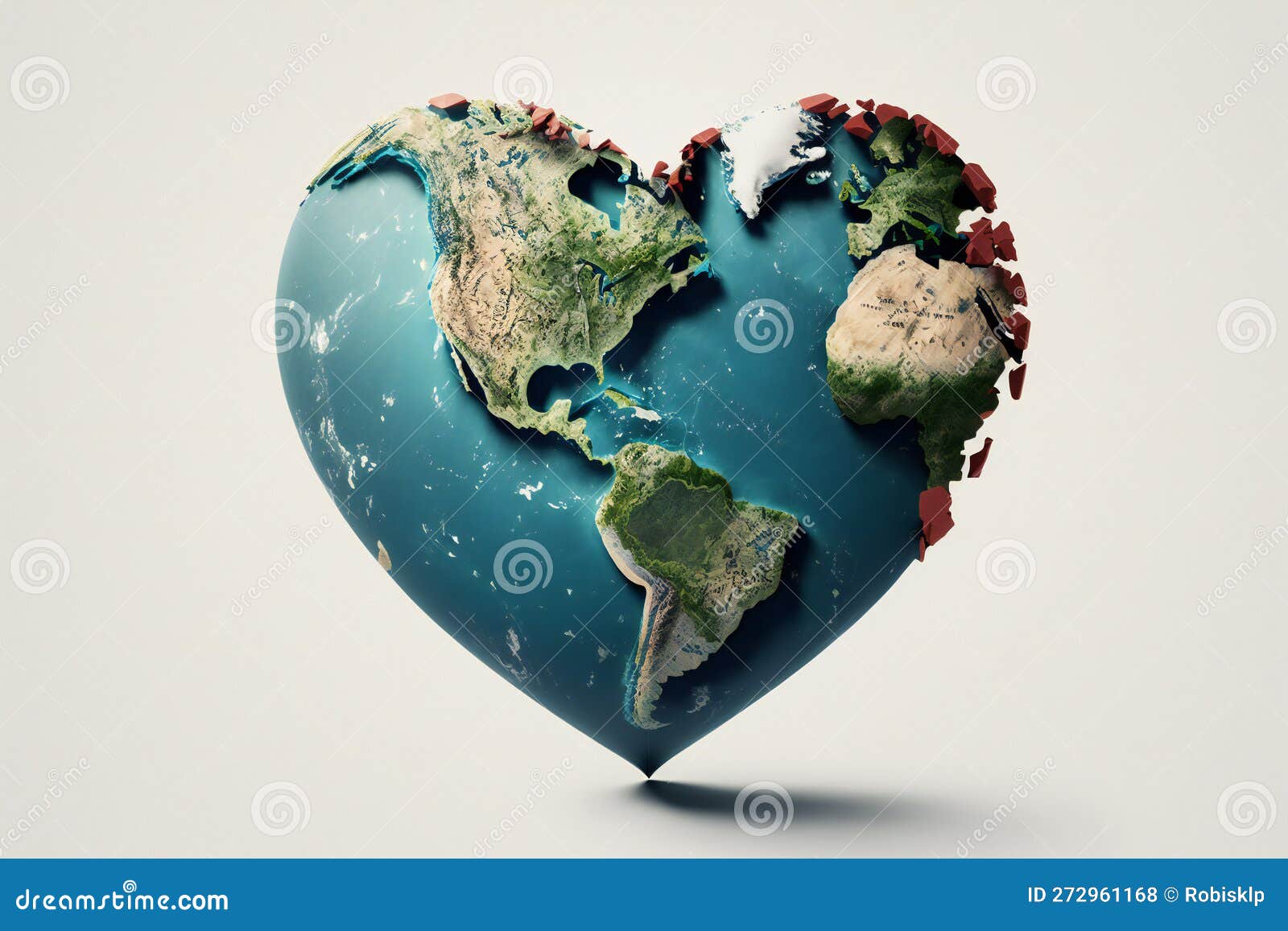 Heart shaped planet Earth stock illustration. Illustration of world ... Heart shaped planet Earth stock illustration. Illustration of world ...