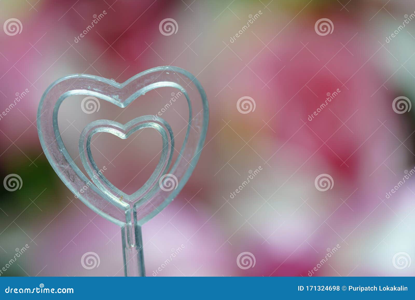 Heart Shaped Plastic Paper Clip Stock Photo - Image of love, heart ...