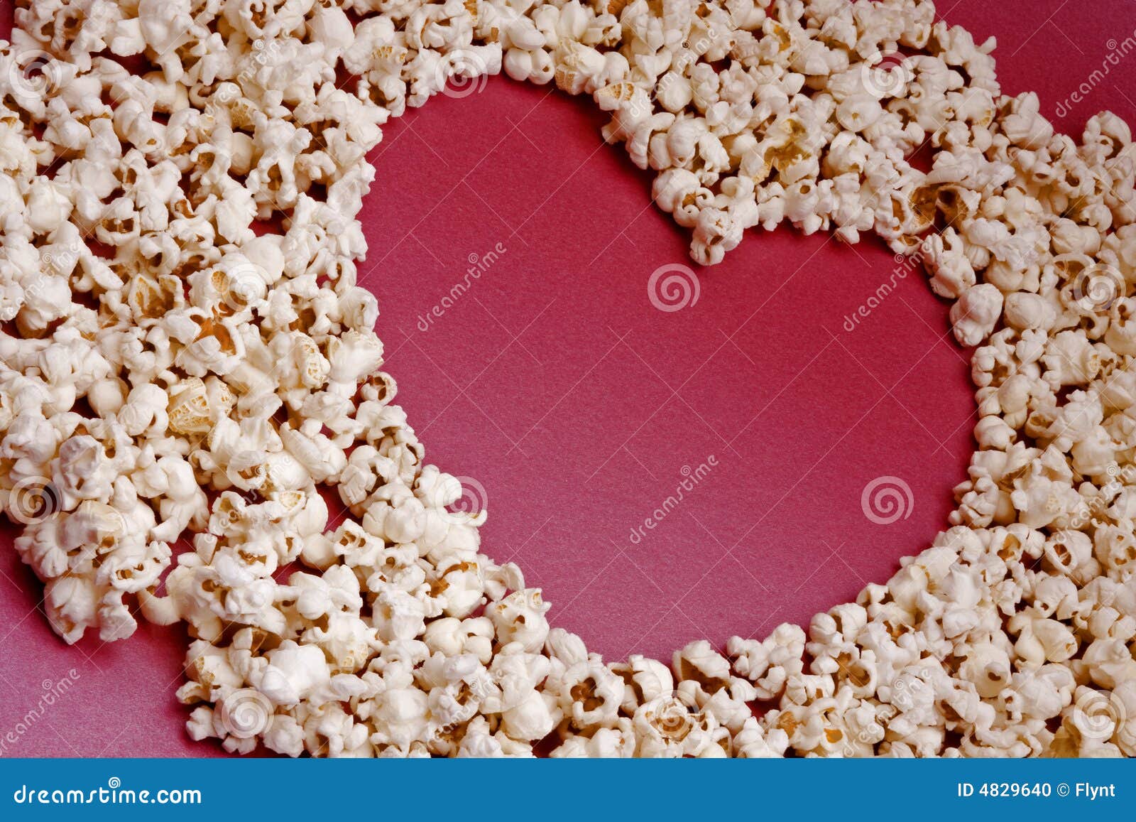 Heart shaped popcorn stock photo. Image of love, snack - 4829640