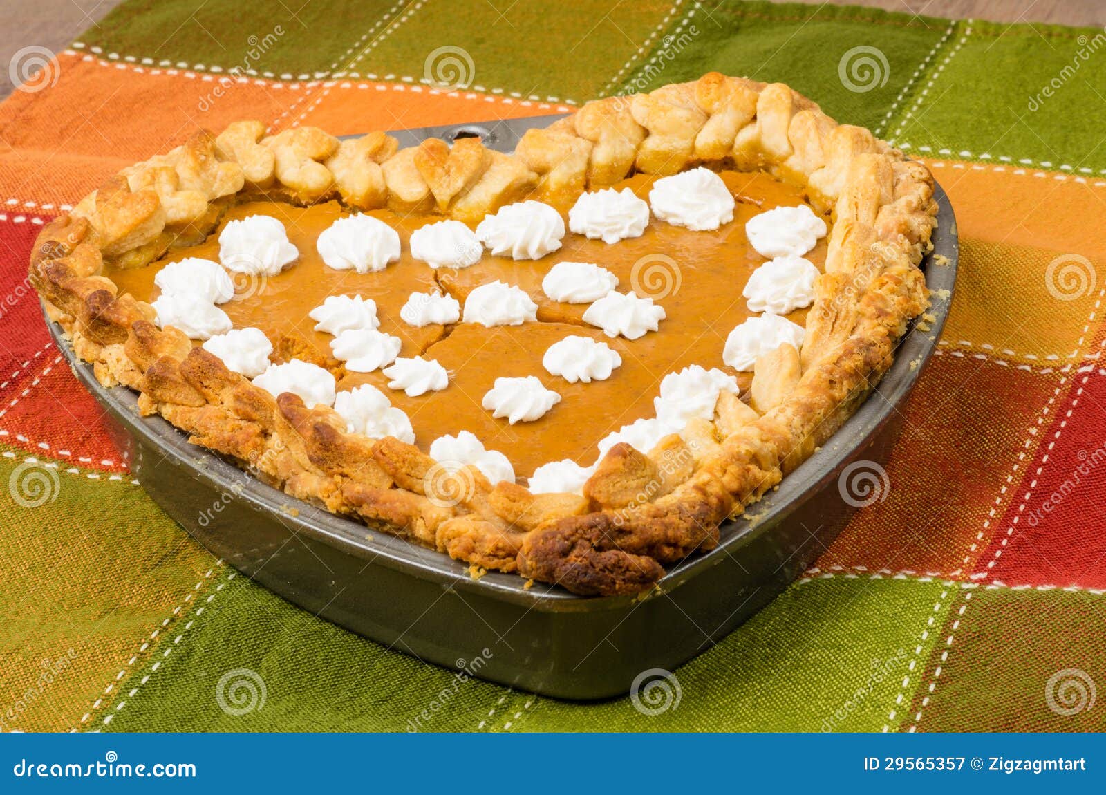 Heart shaped pumpkin pie stock image. Image of traditional - 29565357