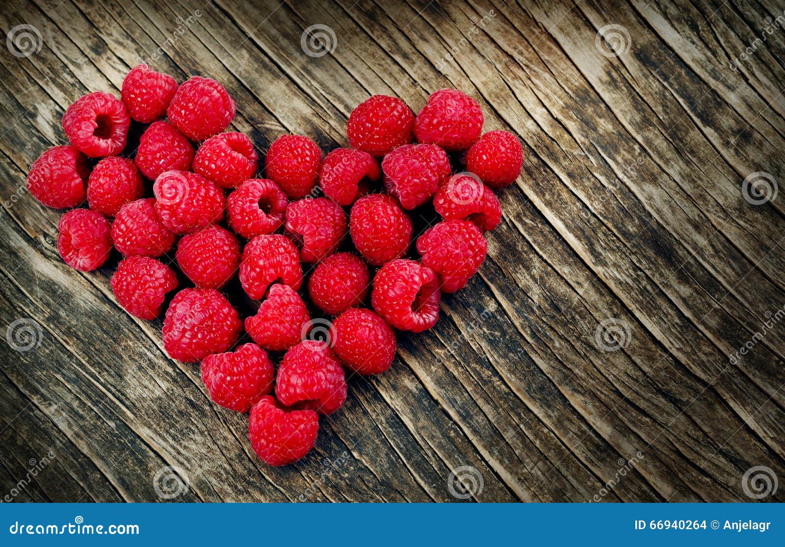 Heart shaped raspberries stock photo. Image of season - 66940264
