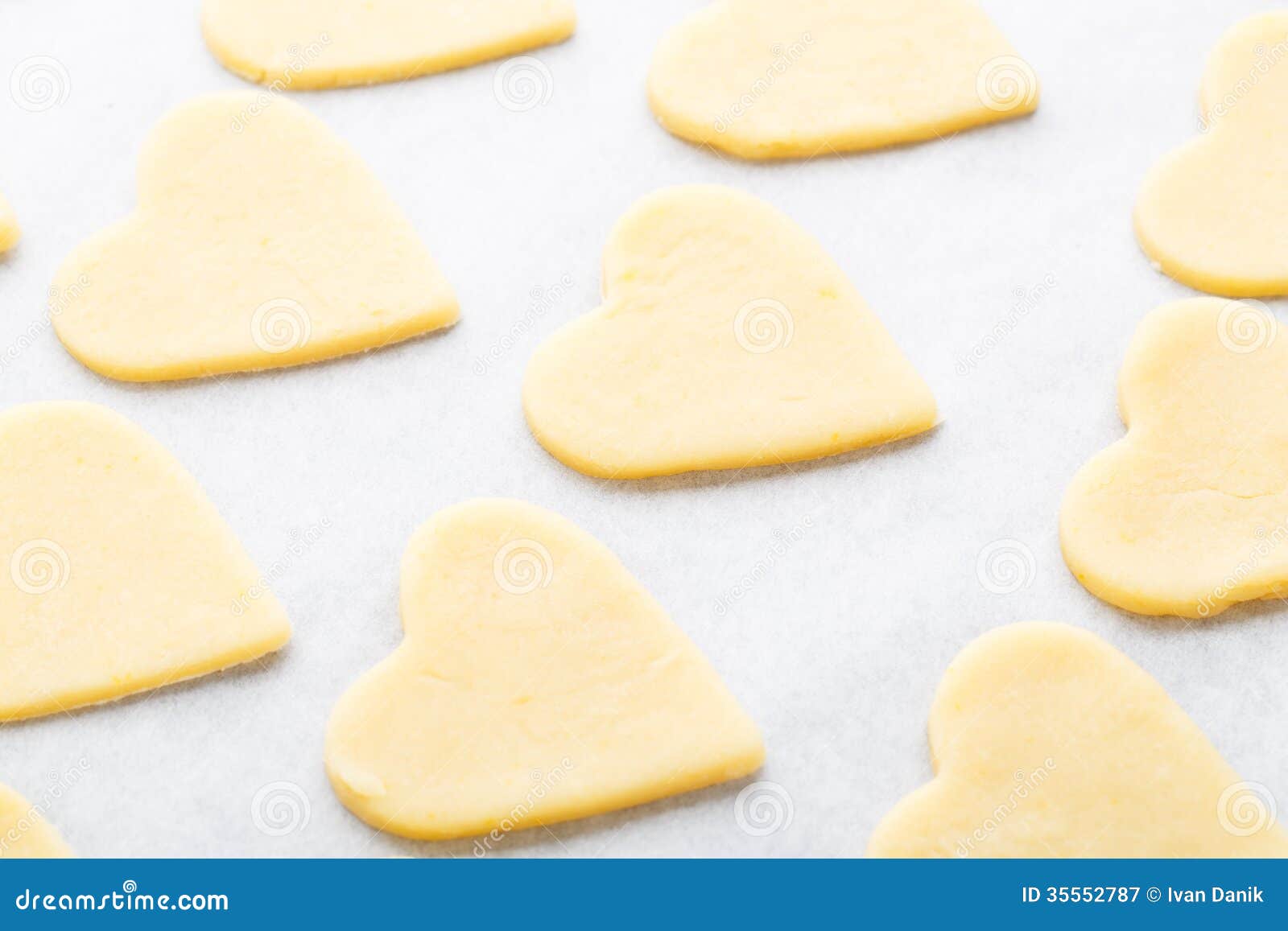 Heart Shaped Raw Cookie Dough Stock Image - Image of love, celebration ...