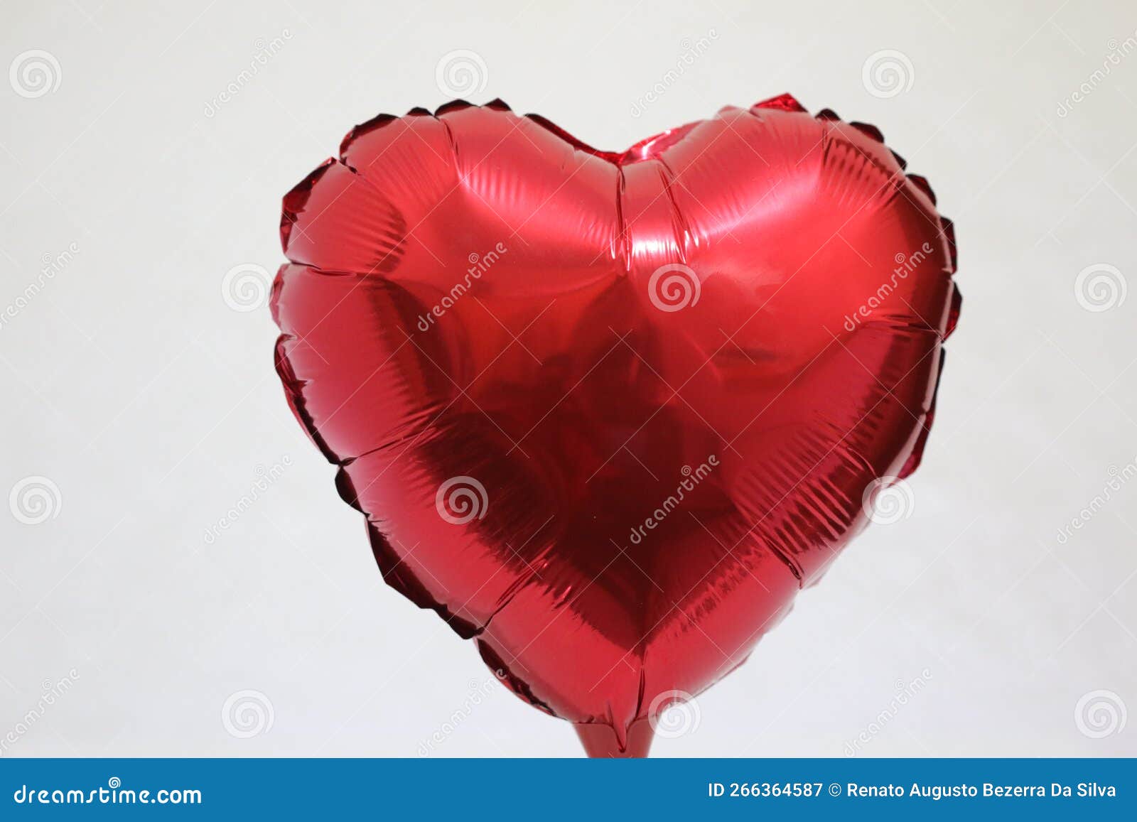 Heart Shaped Red Inflatable Balloon Stock Image - Image of background ...