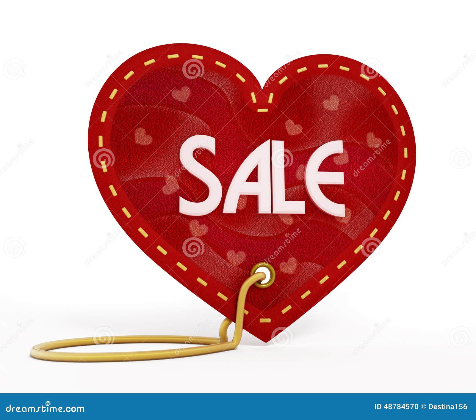 Heart shaped sale tag stock illustration. Illustration of heart - 48784570