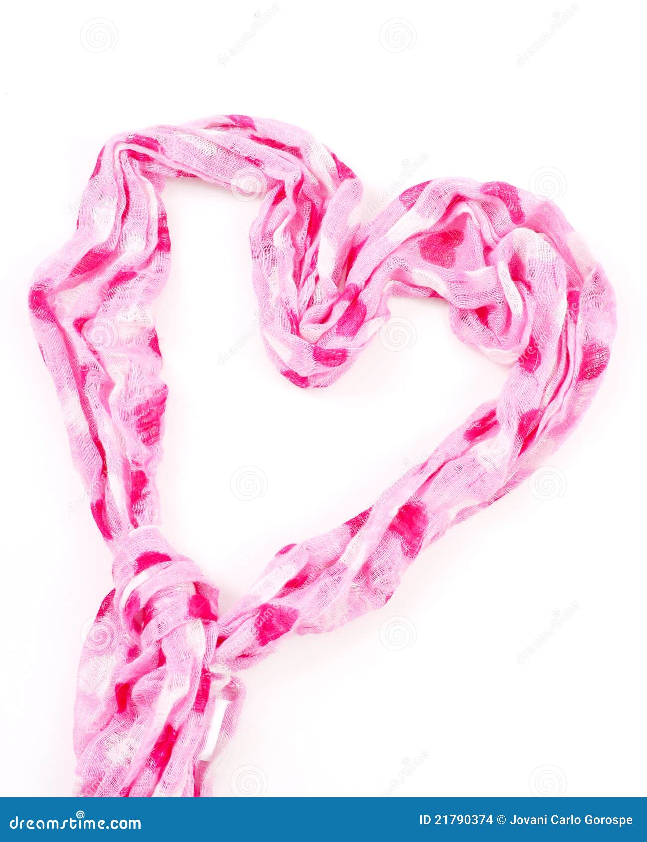 Heart Shaped Scarf stock photo. Image of cute, pink, design - 21790374