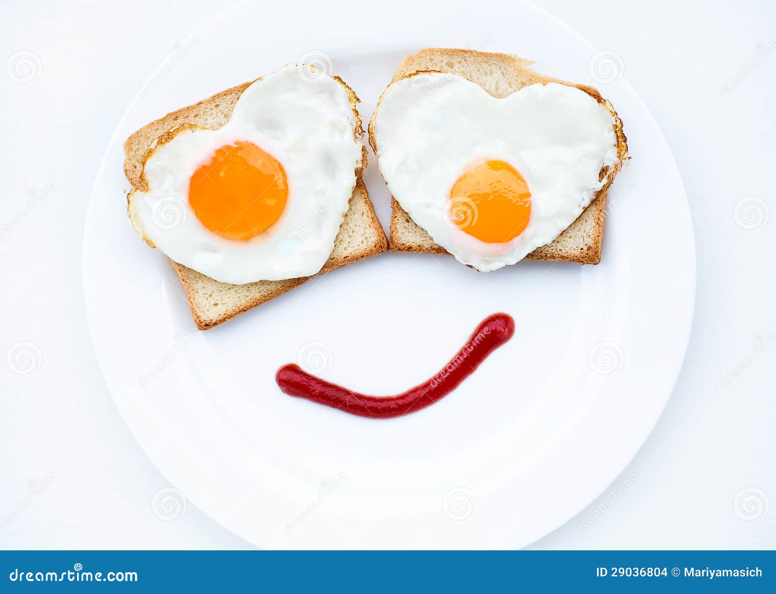Heart shaped scrambled stock photo. Image of breakfast - 29036804