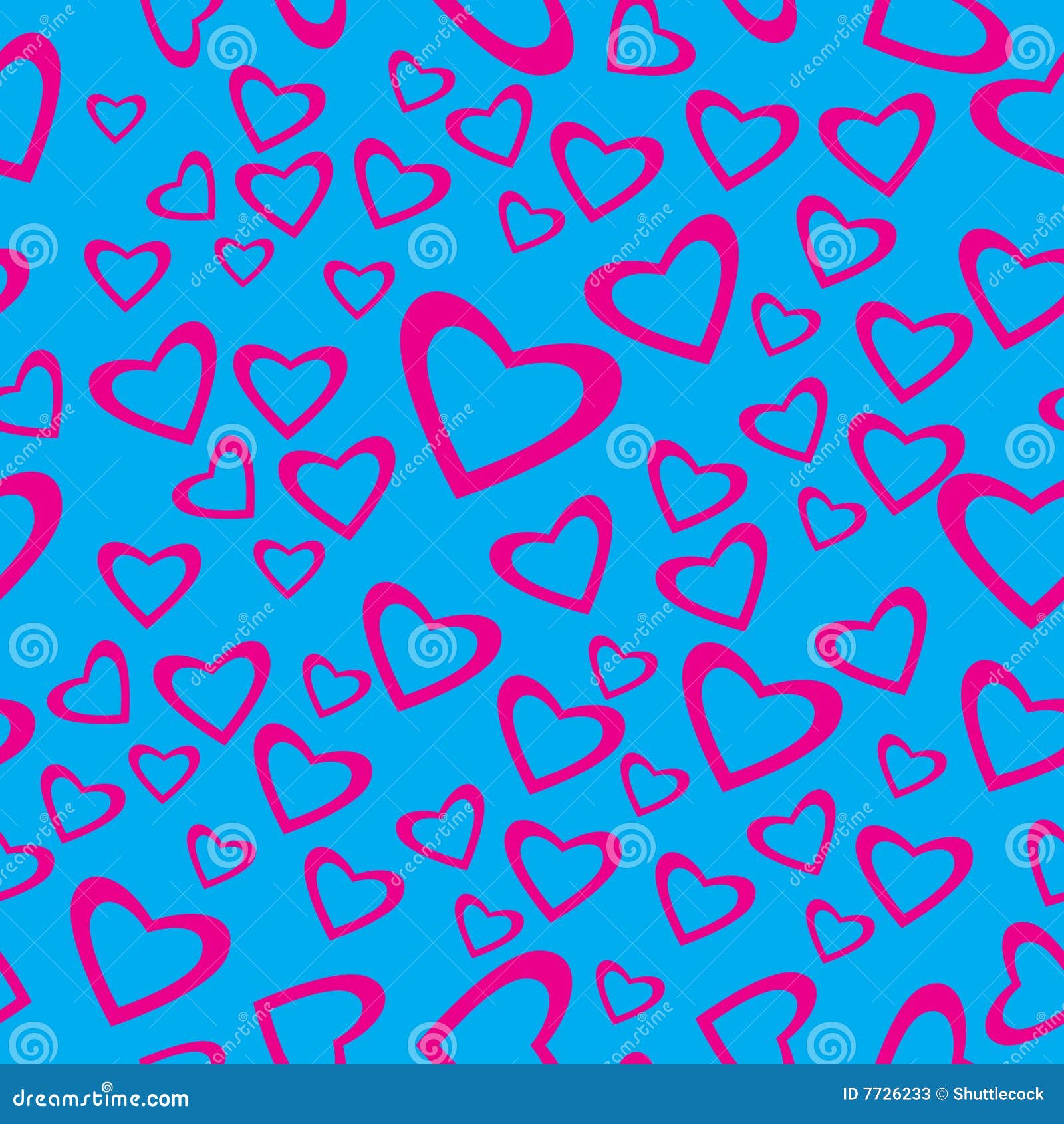 Heart Shaped Seamless Pattern Stock Vector - Illustration of happy ...