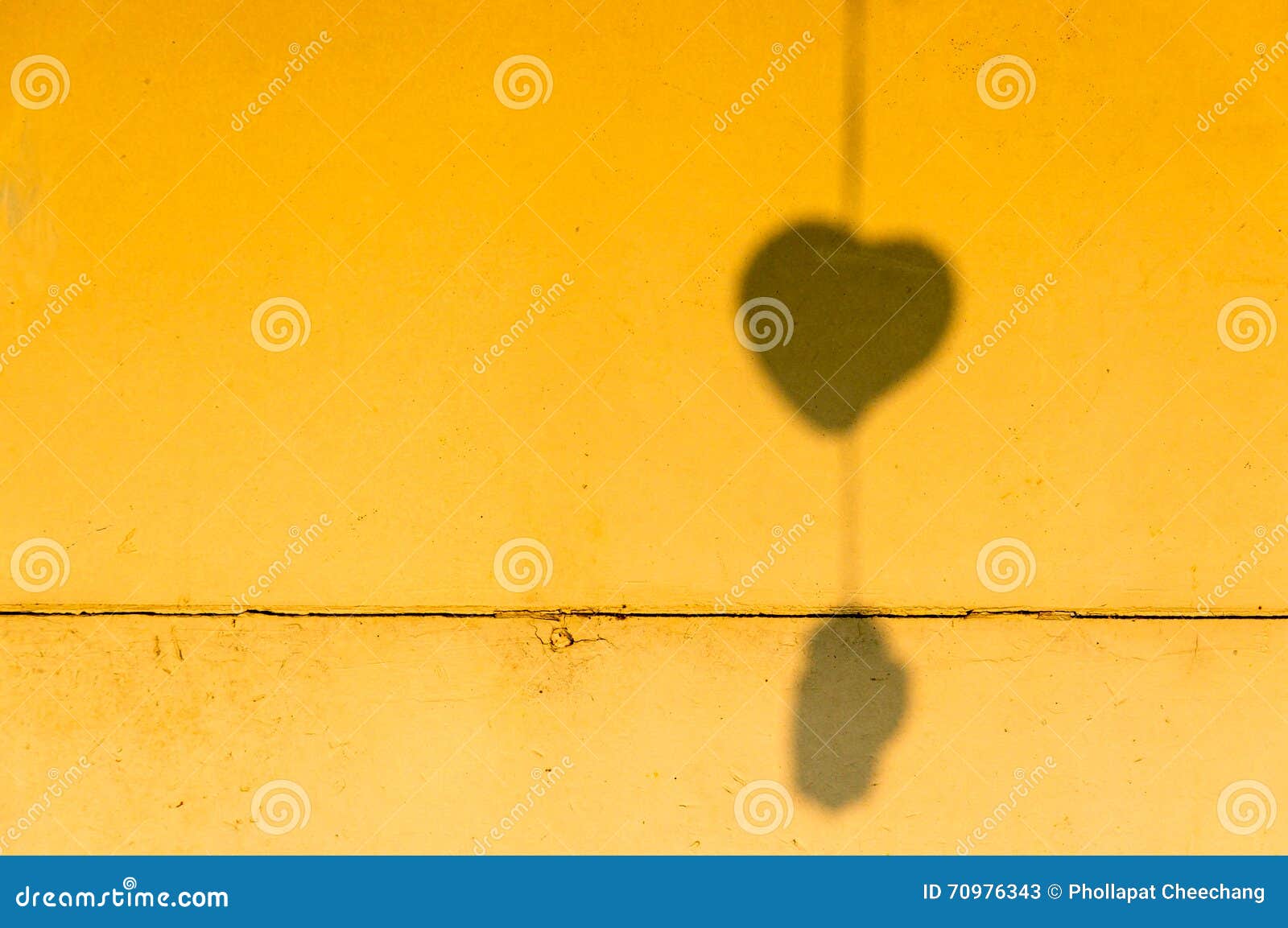Heart-shaped Shadow on the Old Wall Stock Image - Image of love, shaped ...