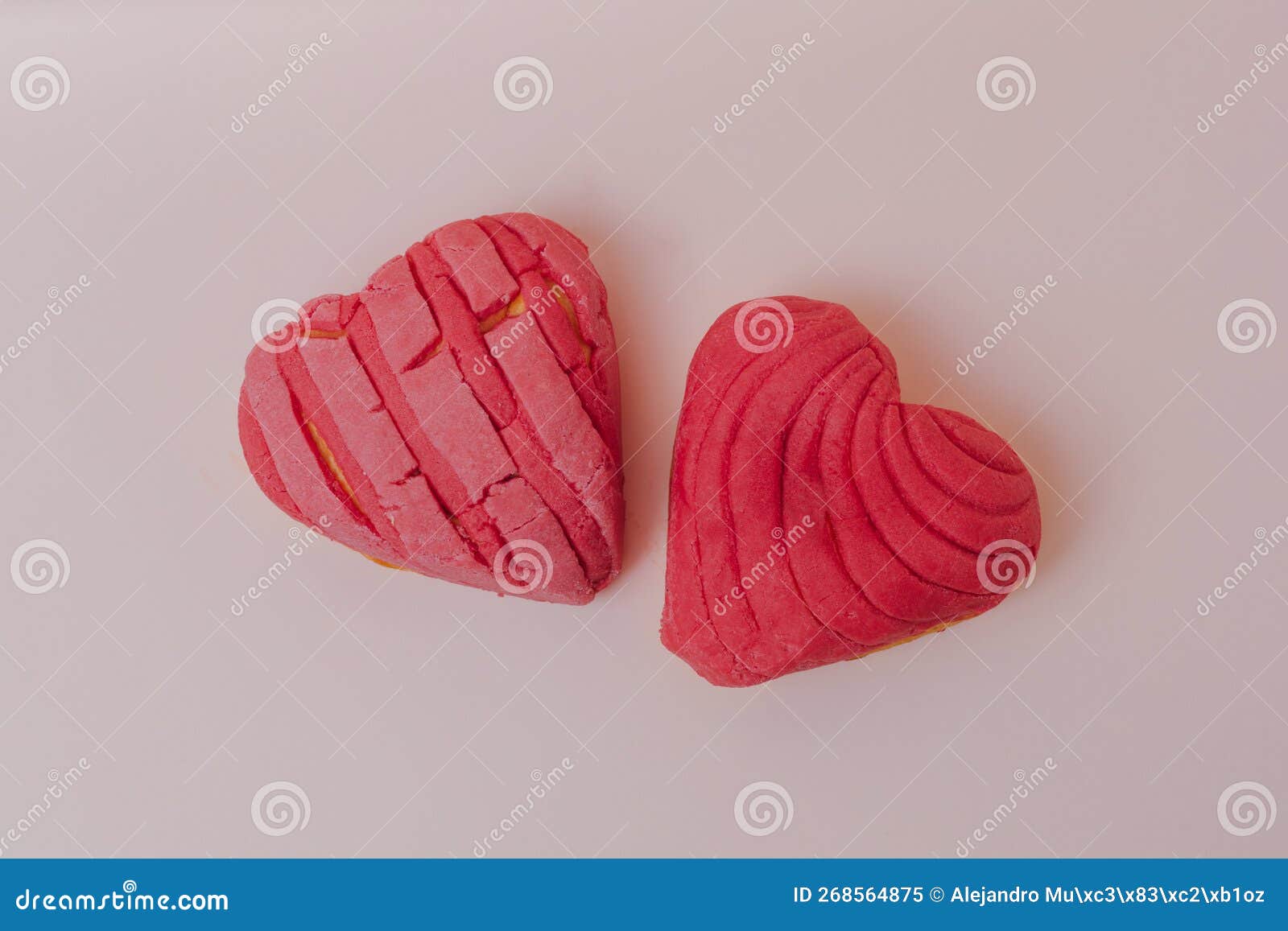 Heart-shaped Shell Bread for the Day of Love Stock Image - Image of ...