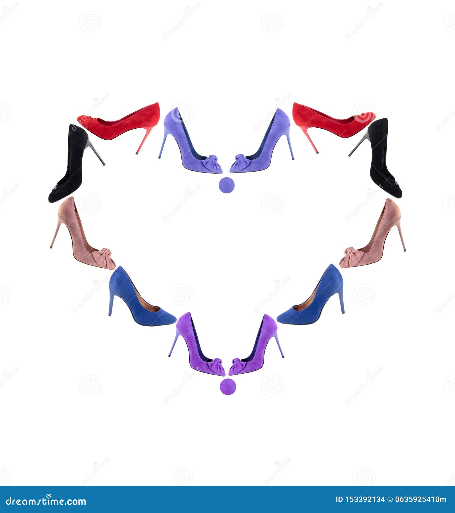 Heart Shaped Shoes. Collage Stock Photo - Image of clothes, store ...