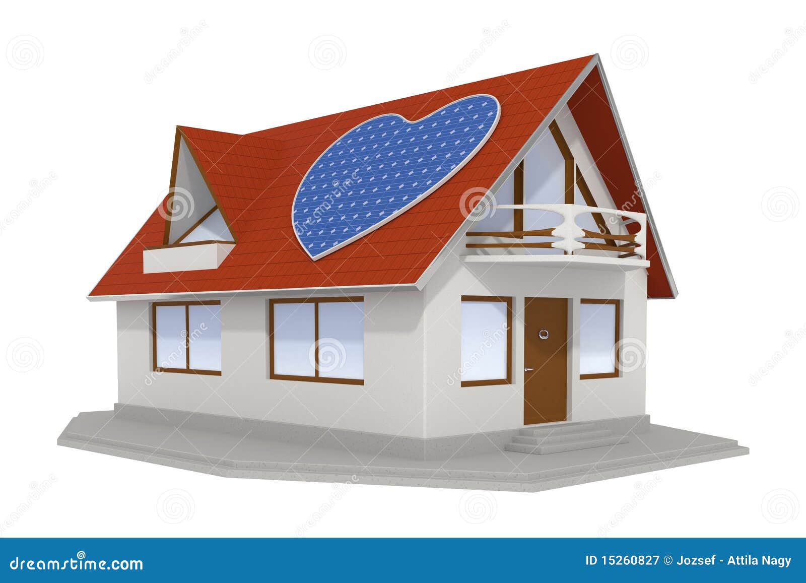 Heart Shaped Solar Panel House Stock Illustrations – 3 Heart Shaped ...