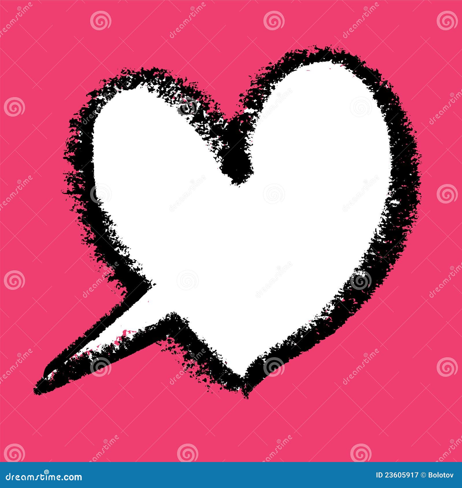 Heart-shaped Speech Bubble. Stock Vector - Illustration of character ...