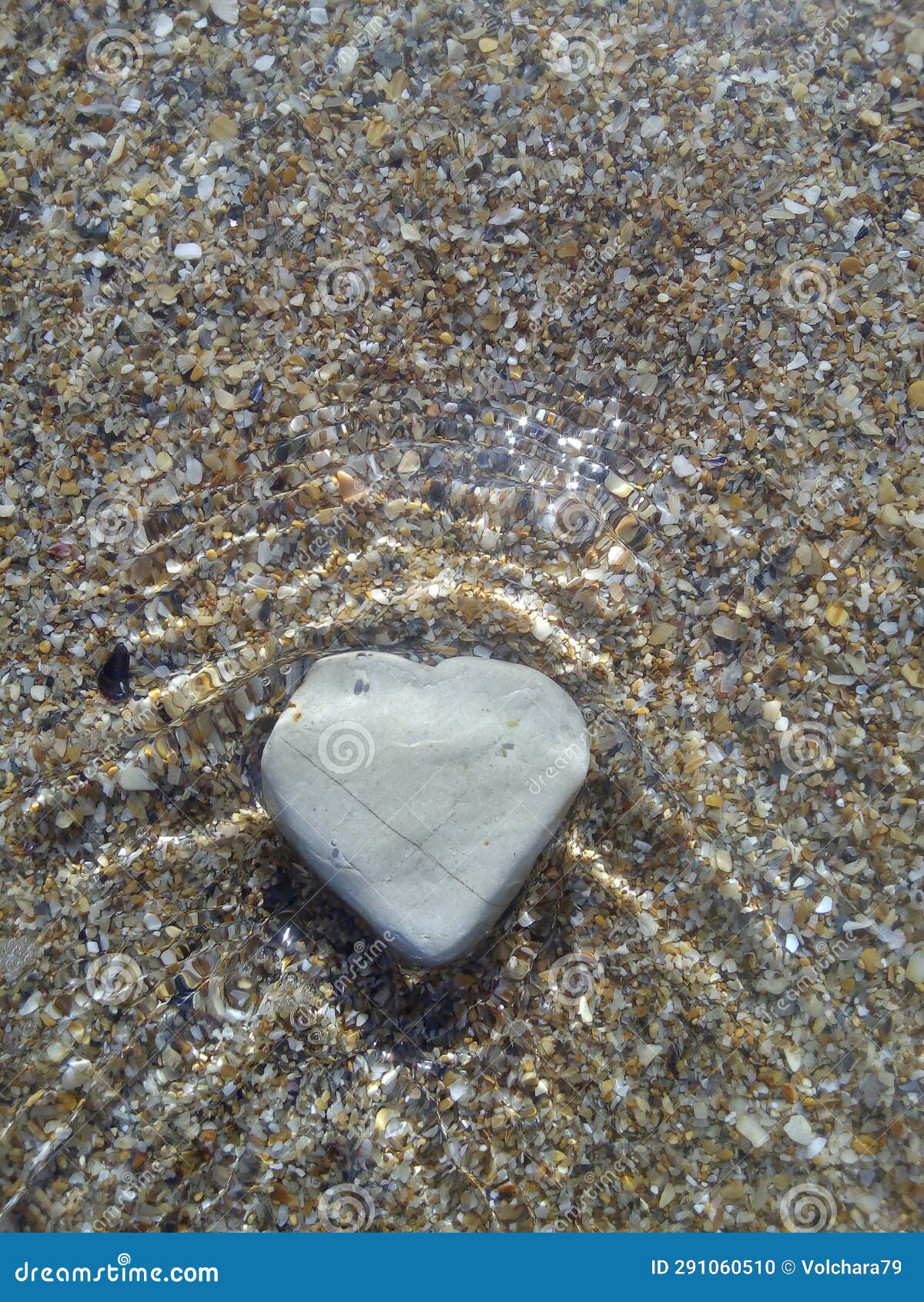 Heart shaped stone stock photo. Image of nautical, water - 291060510