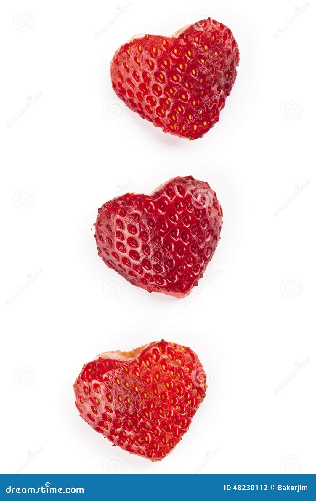 Heart shaped strawberries stock photo. Image of freshness - 48230112