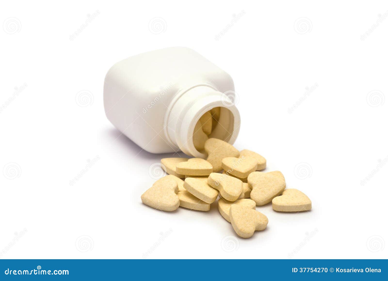 Heart-shaped Tablets stock photo. Image of romantic, medicine - 37754270