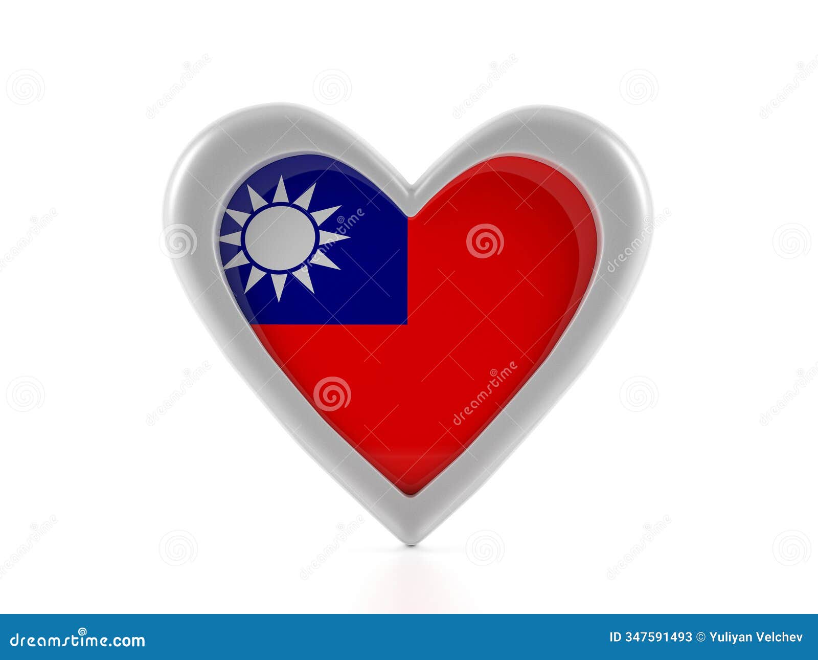 Taiwan Map Flag. 3D Rendering Taiwan Map And Flag On Asia Map. The ...