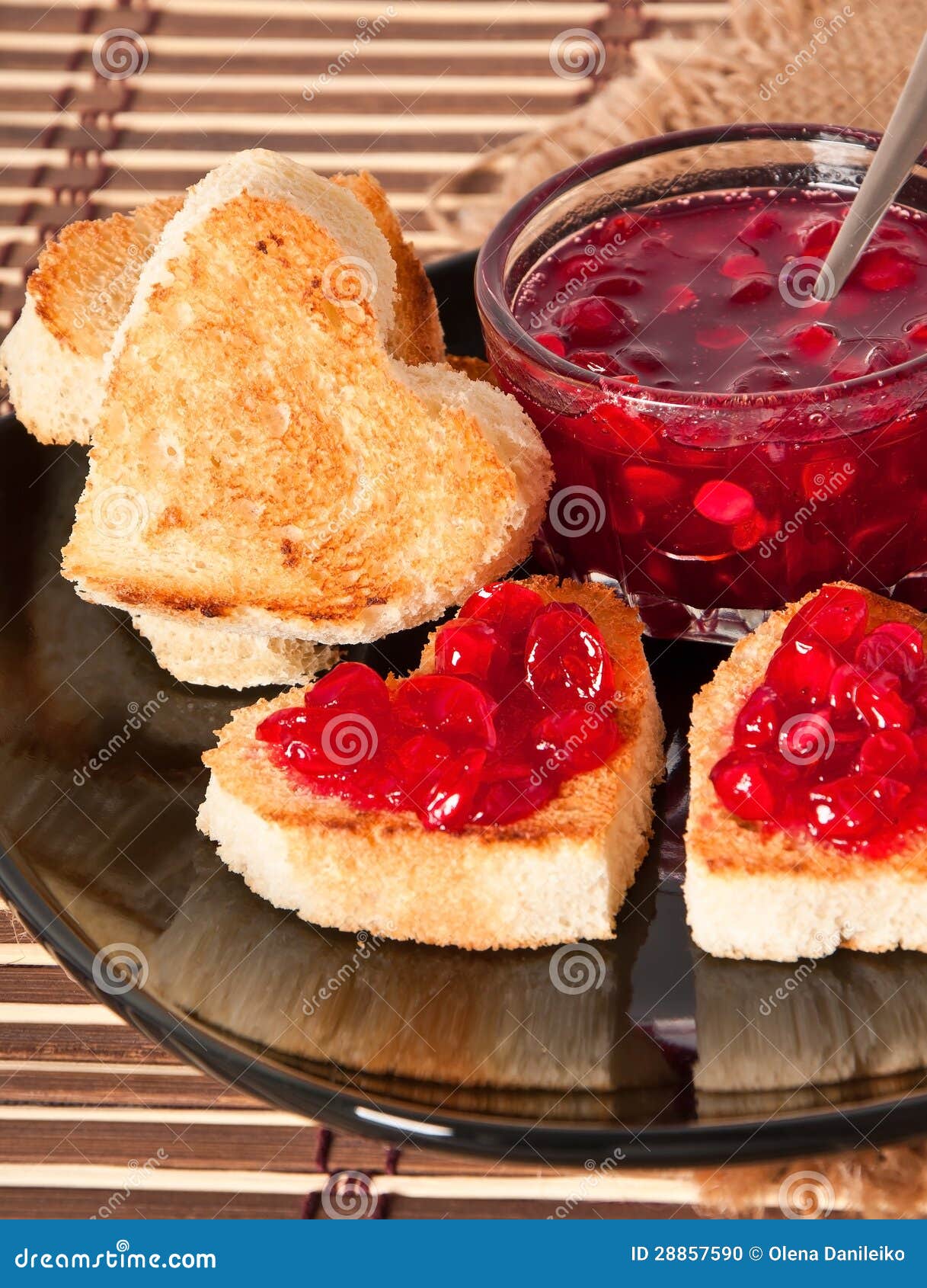 Heart-shaped toast stock photo. Image of nutrition, color - 28857590