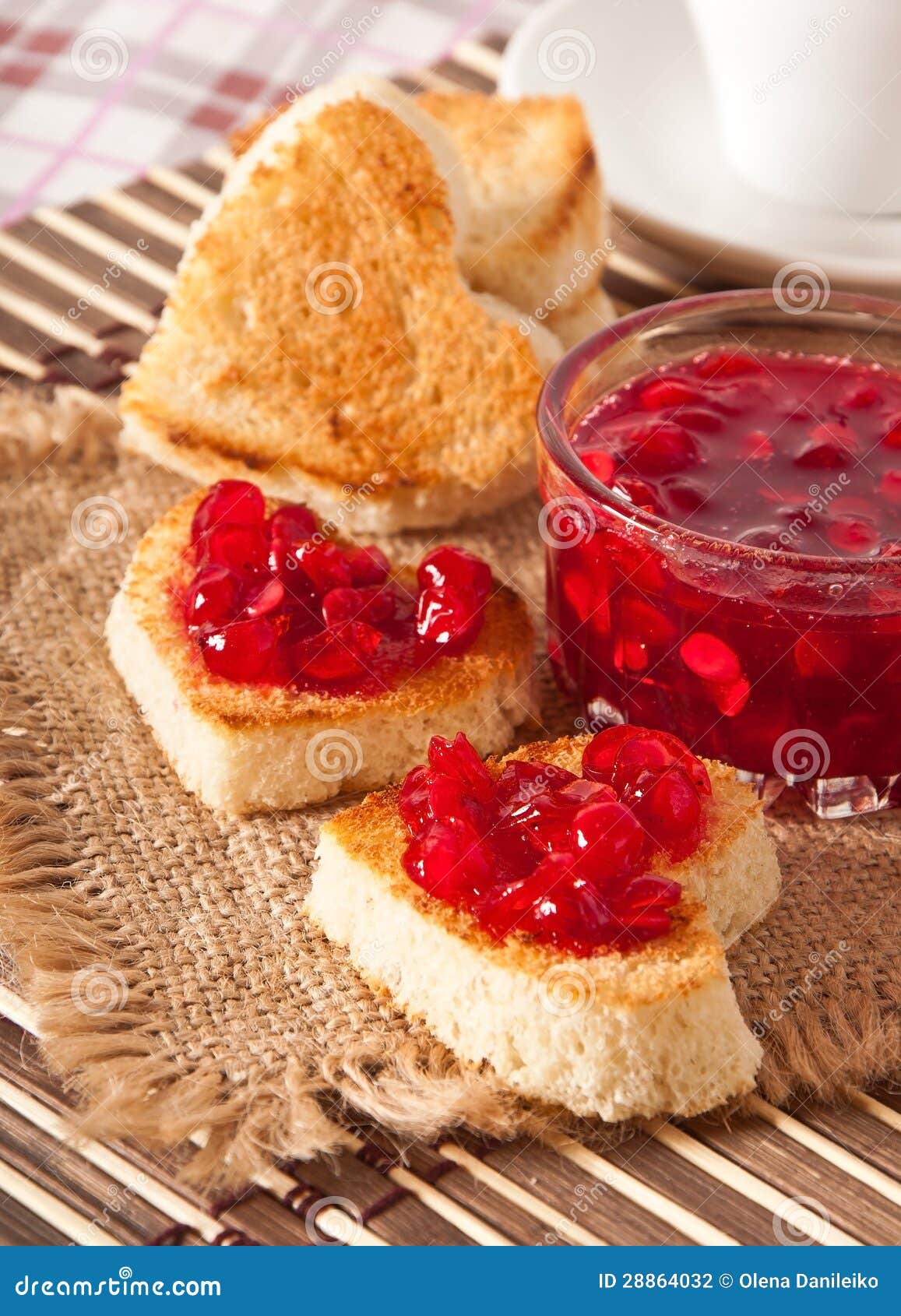 Heart shaped toast stock photo. Image of breakfast, shape - 28864032