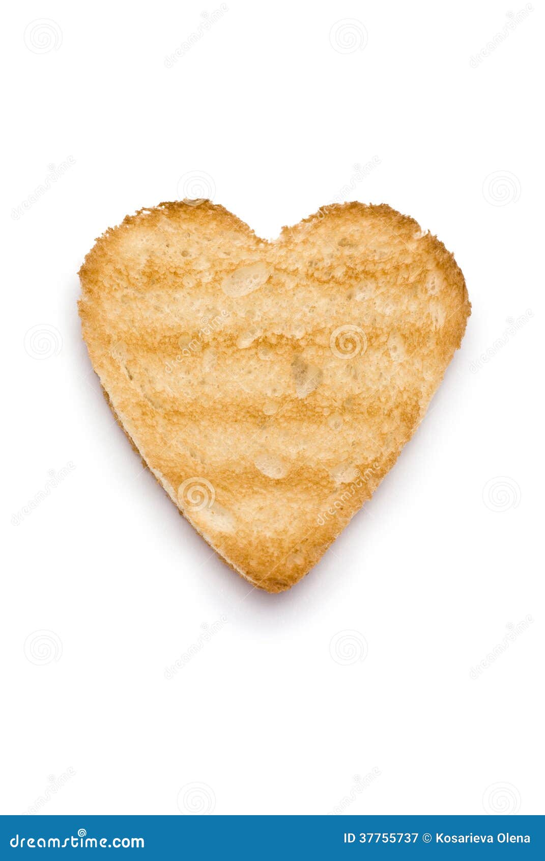 Heart-shaped Toast stock image. Image of breakfast, isolated - 37755737