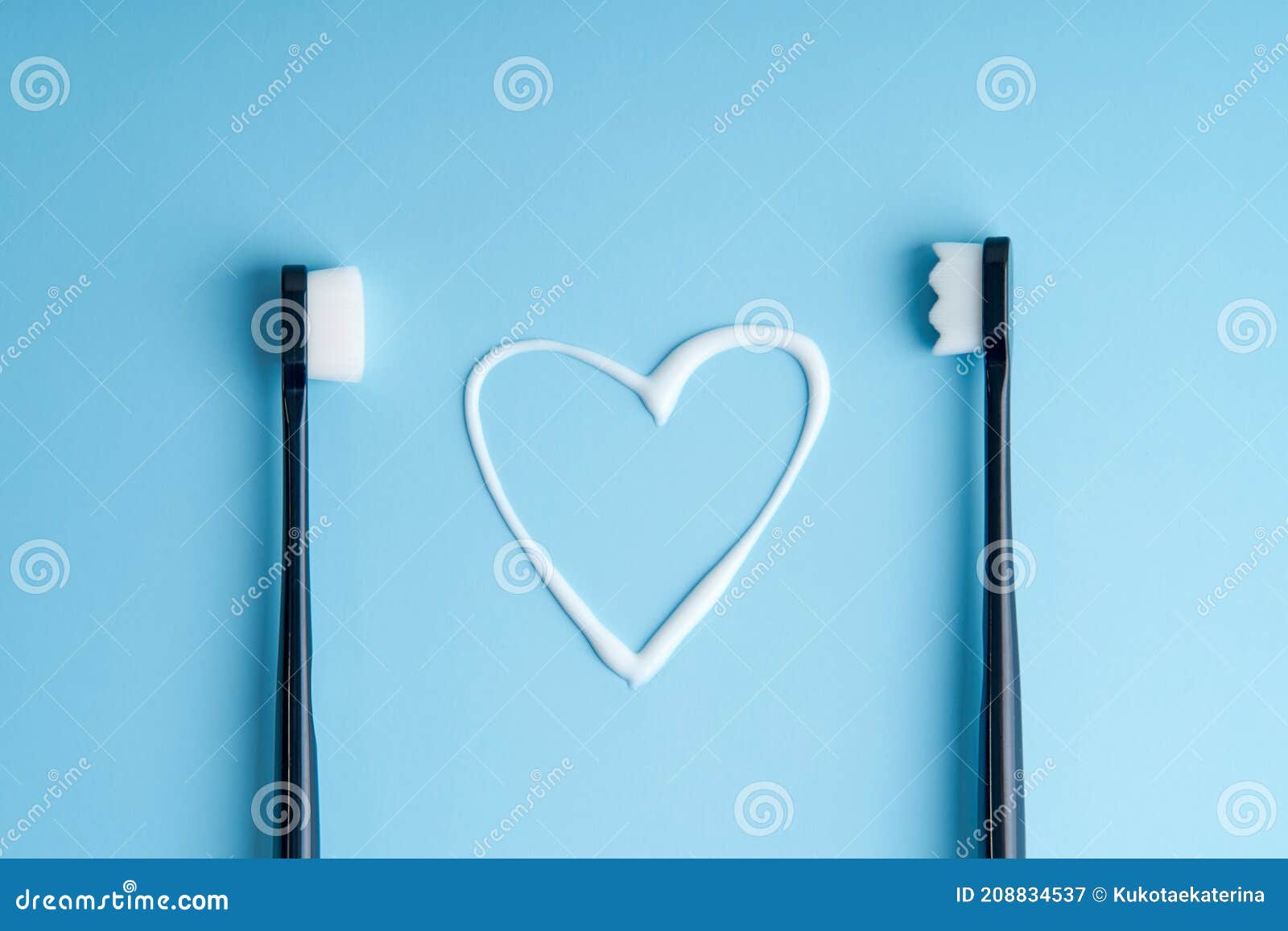 Heart Shaped Toothpaste between Two Toothbrushes Close Up Stock Image ... Heart Shaped Toothpaste between Two Toothbrushes Close Up Stock Image ...