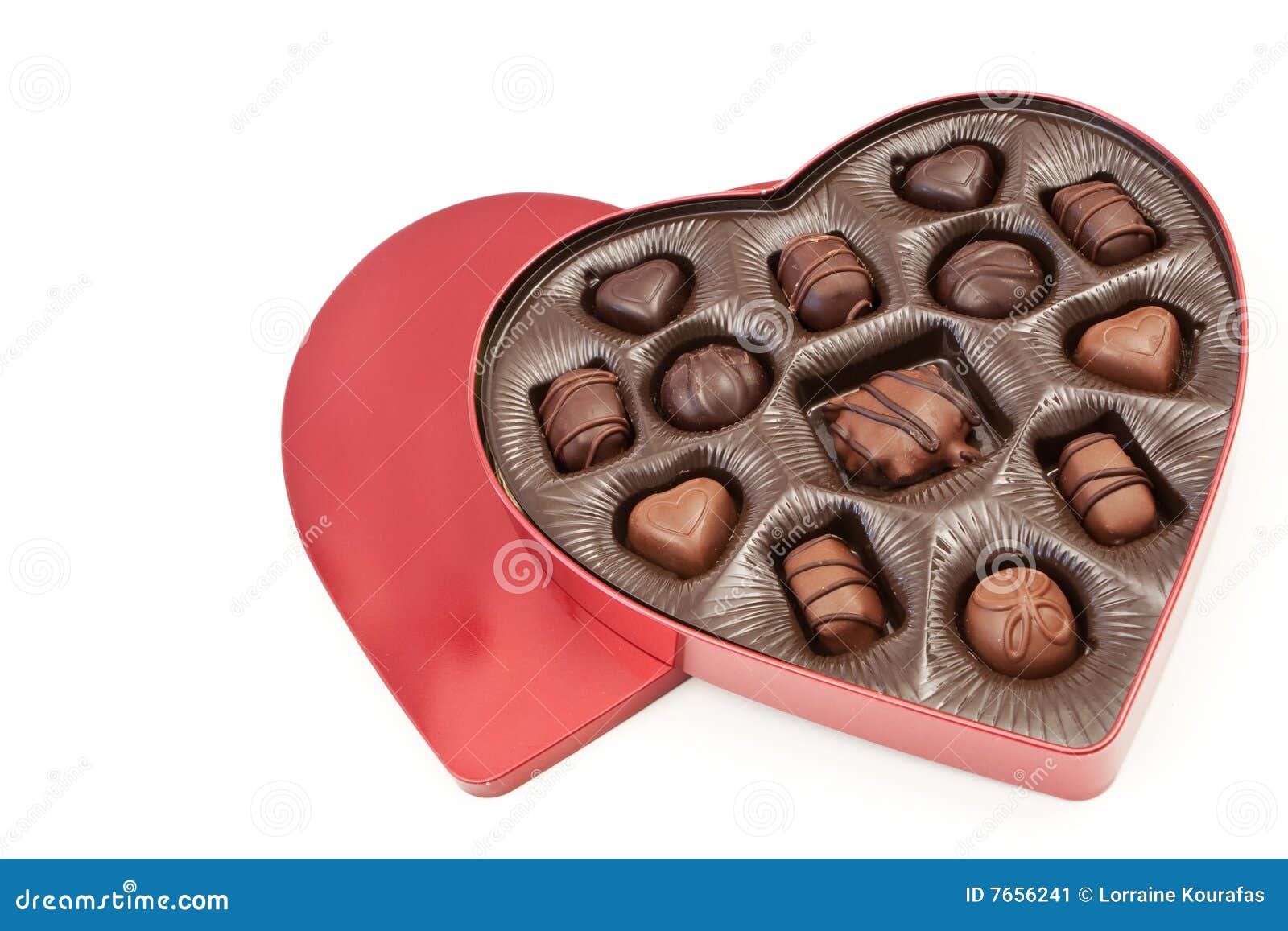 Heart Shaped Valentines Box Stock Image - Image of valentines, multi ...