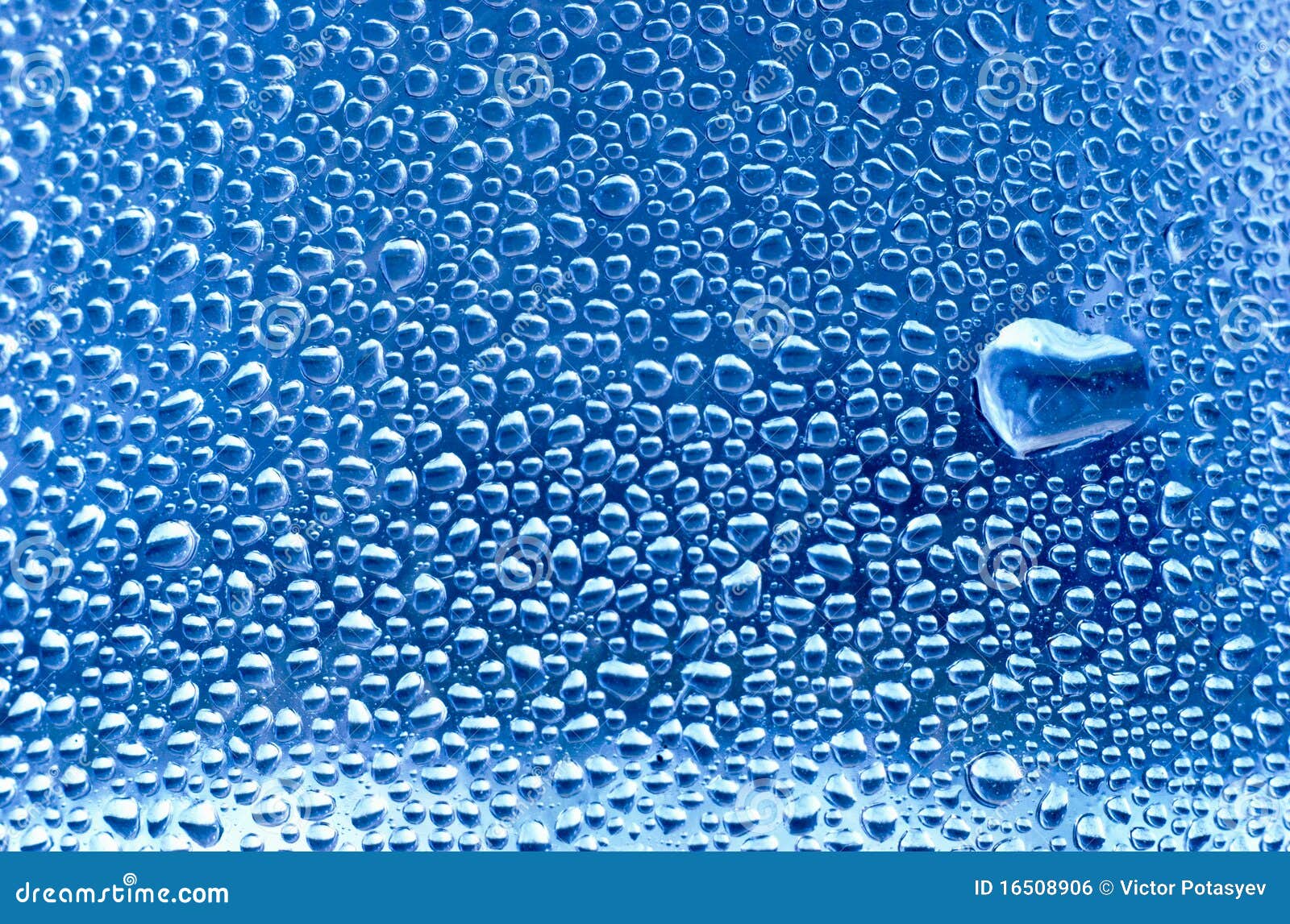 Heart Shaped Water Drop on Glass Stock Photo - Image of refreshment ...