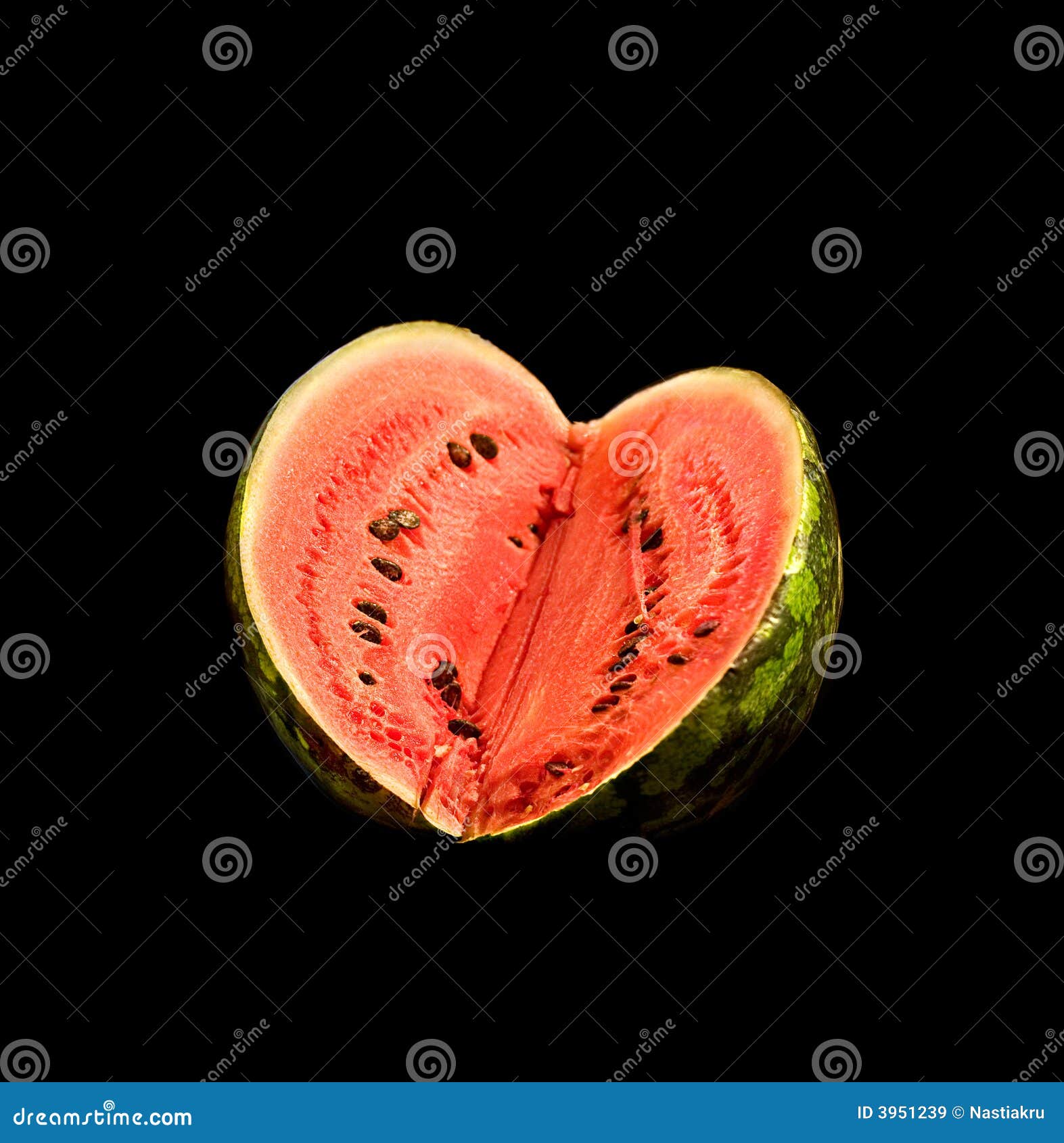 Heart-shaped watermelon stock image. Image of food, valentine - 3951239
