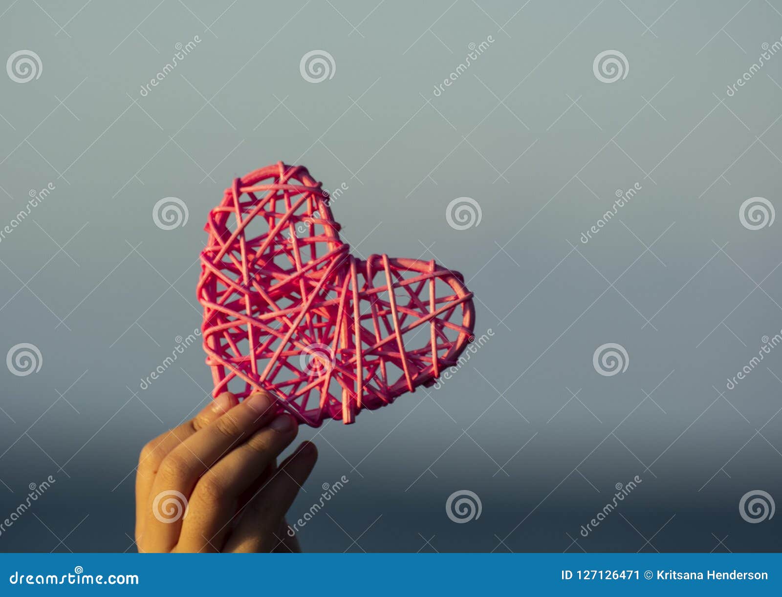 A Heart shaped weave. stock image. Image of drawn, beautiful - 127126471