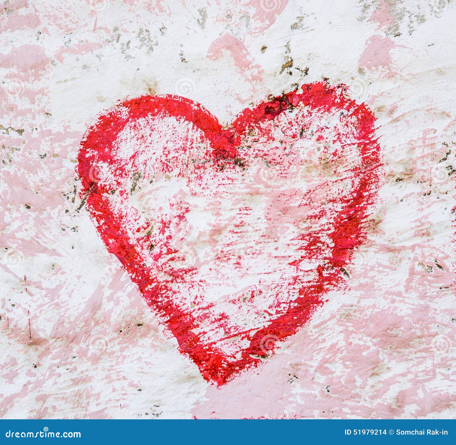 Heart Shaped Writing on the Wall Stock Photo - Image of brown ...
