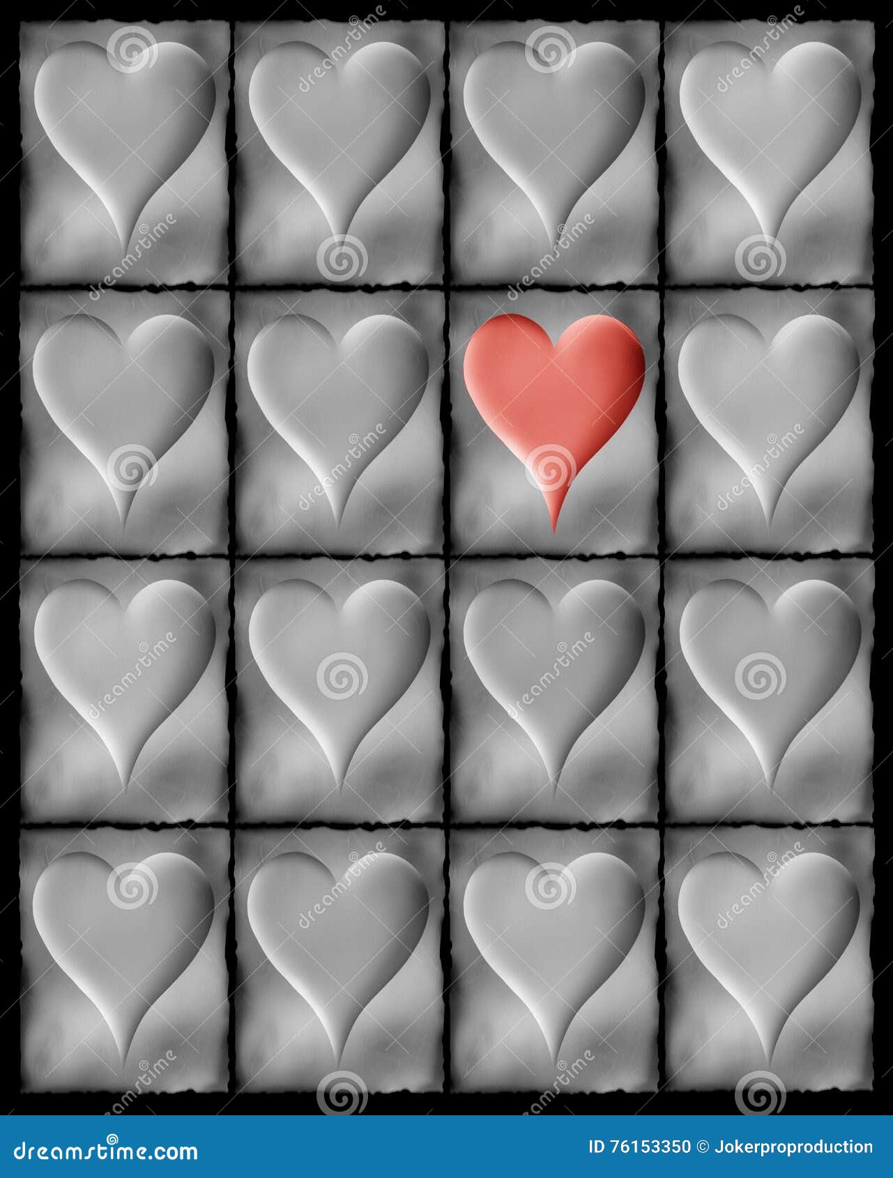 Heart shapes in a row stock photo. Image of identity - 76153350