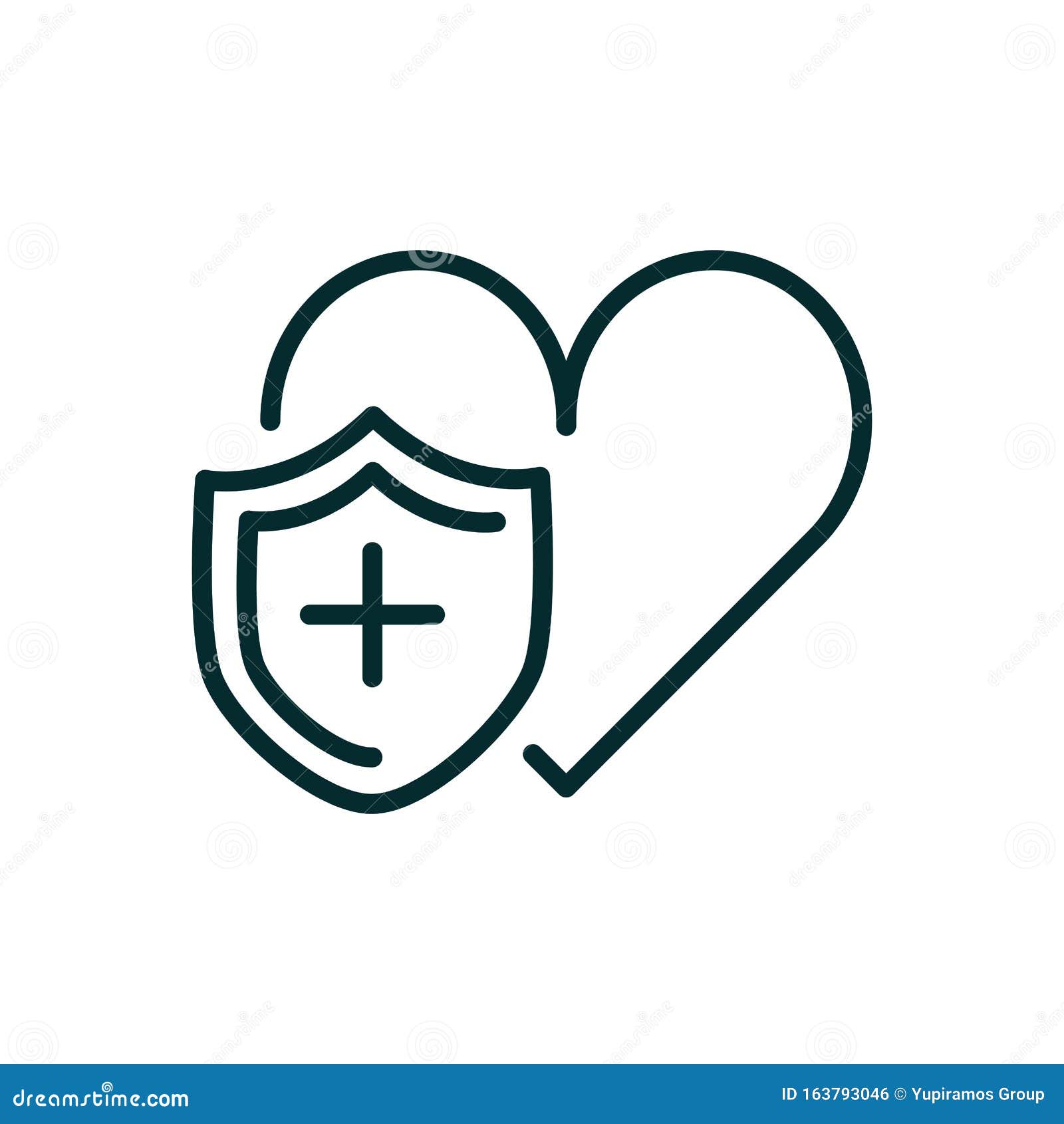 Heart Shield Icon Love Protect Vector Logo | CartoonDealer.com #243770229