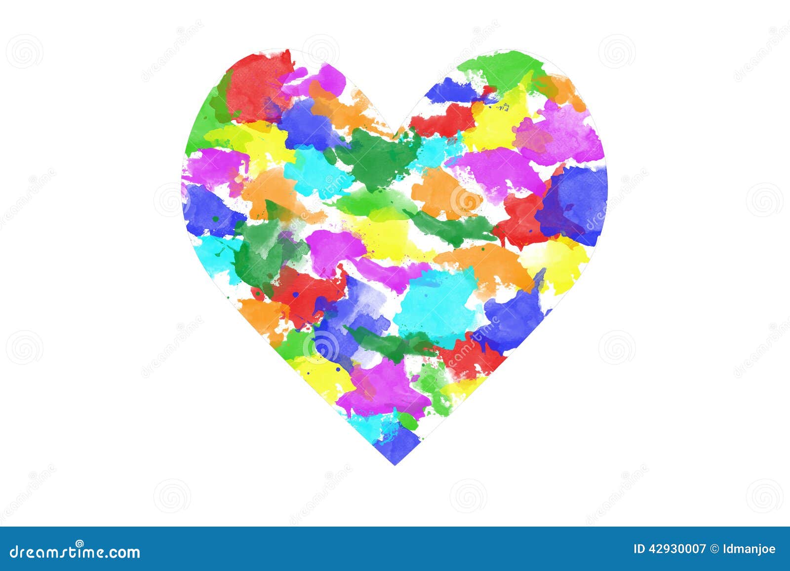 Heart sign of colorful . stock illustration. Illustration of border ...