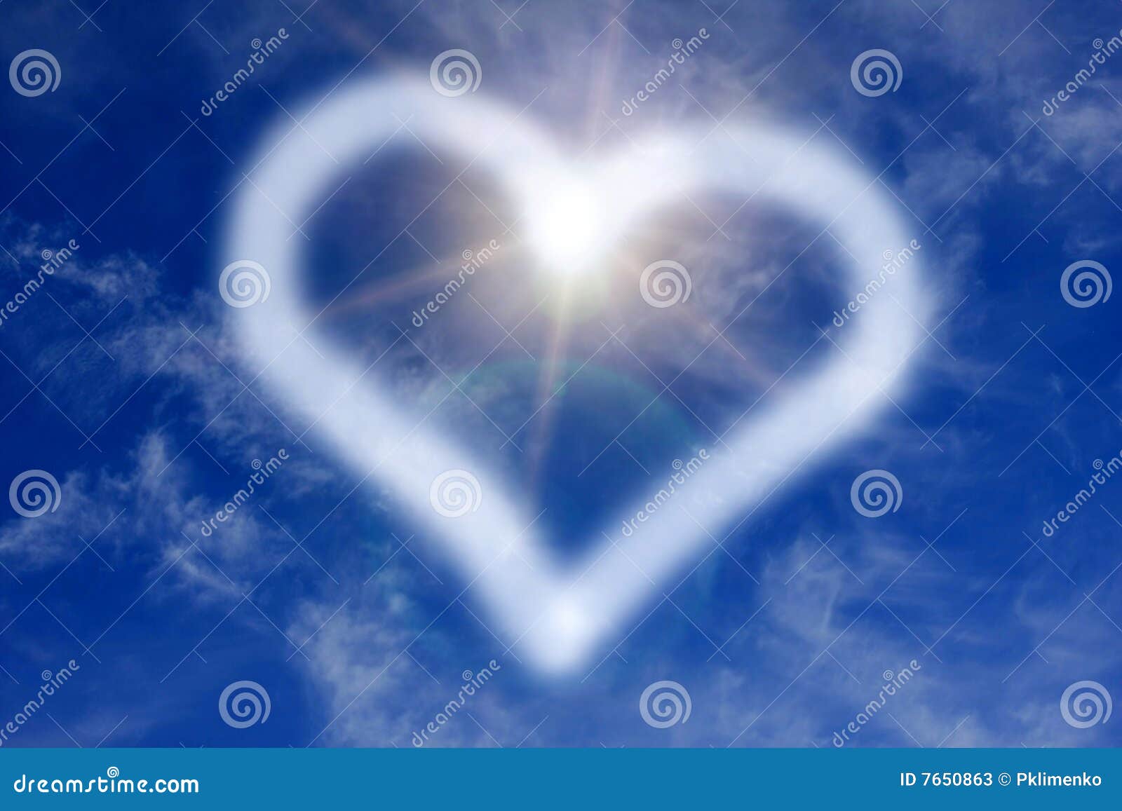 Heart sign on the sky stock image. Image of clouds, marriage - 7650863