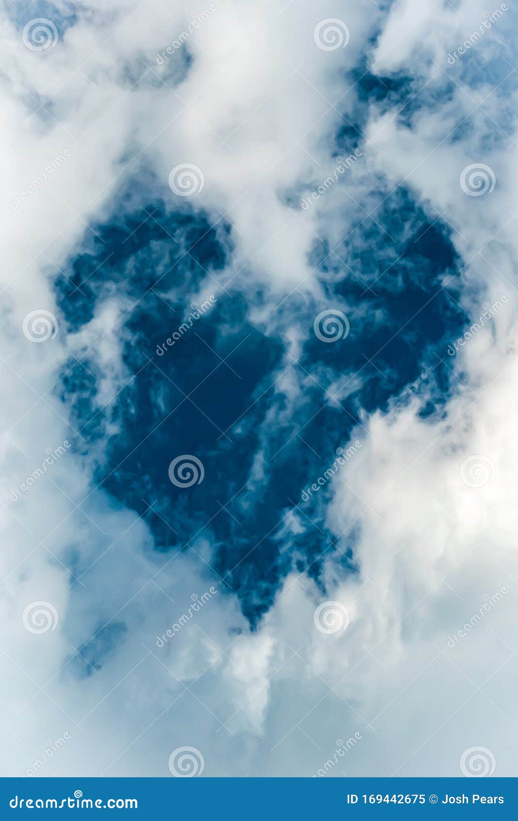 Heart in the sky stock image. Image of cumulus, evening - 169442675