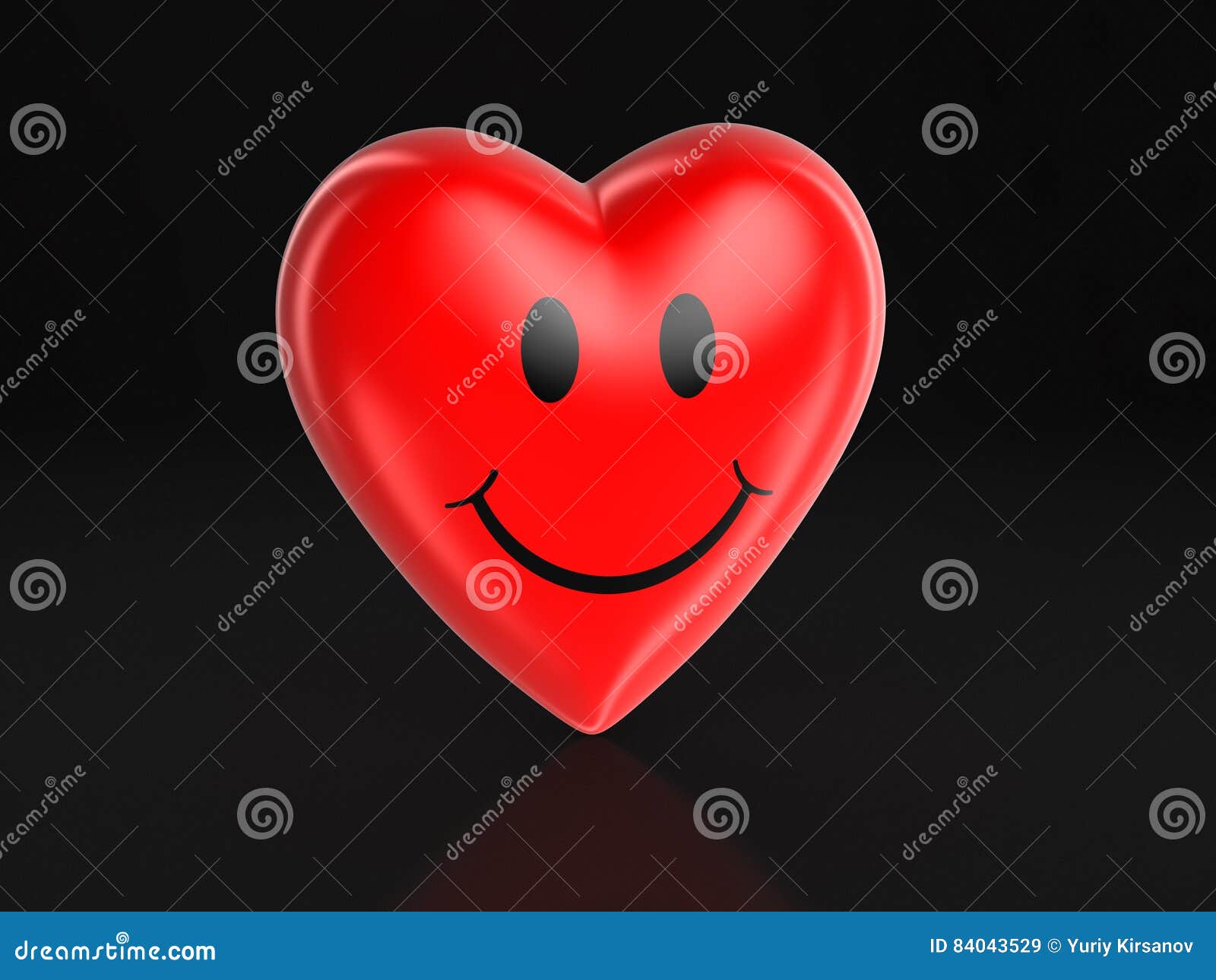 Heart with smile icon stock illustration. Illustration of happy - 84043529