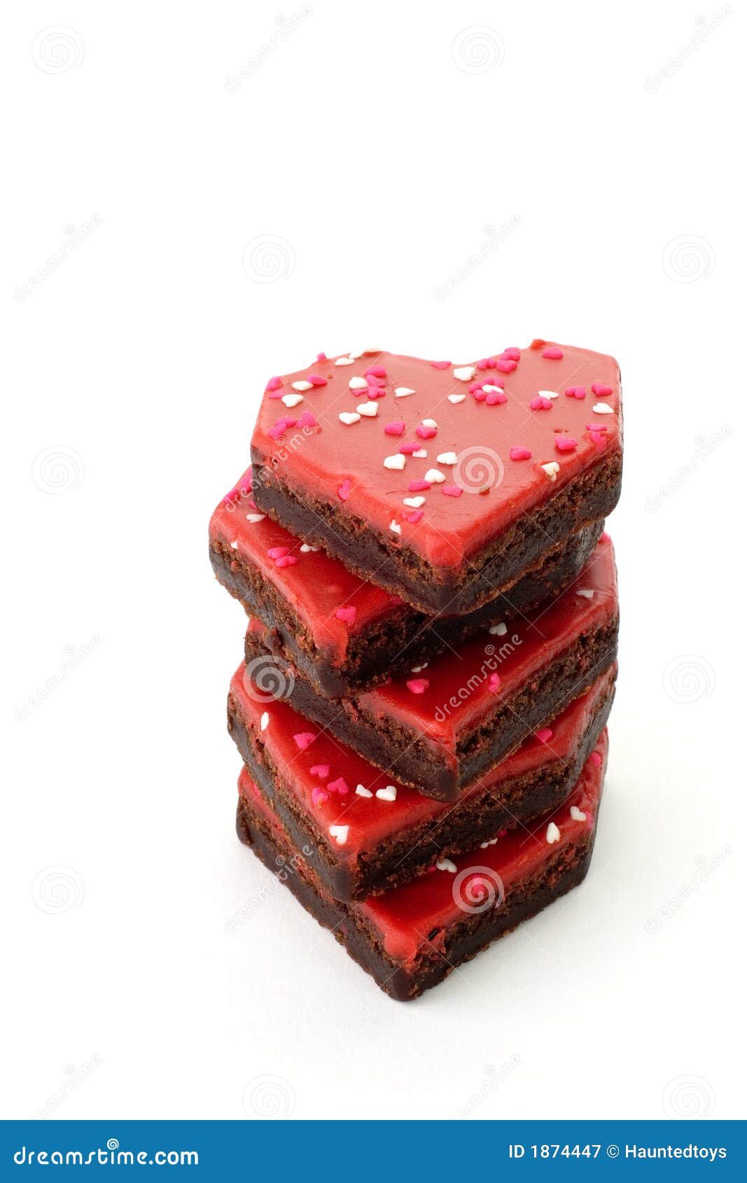 Heart snack cakes stock image. Image of frosted, valentine - 1874447