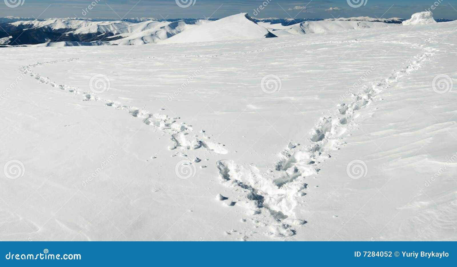 Heart on snow stock photo. Image of surface, cold, sunny - 7284052