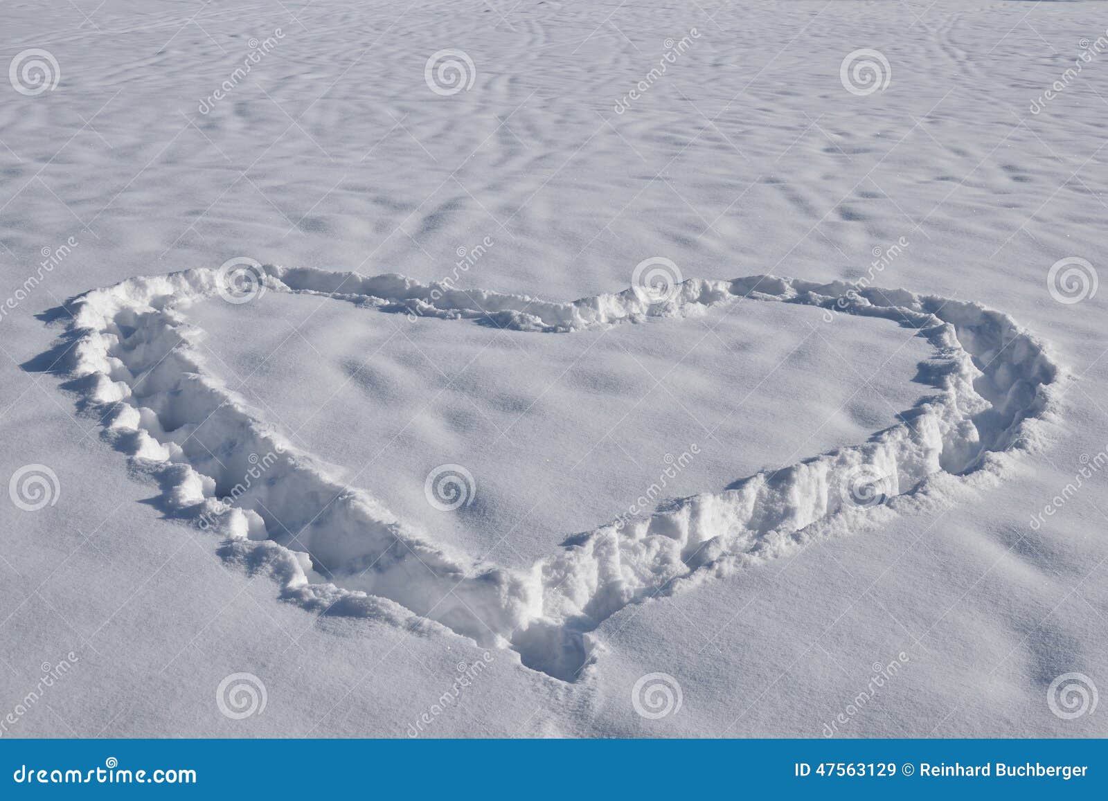 Heart in snow stock image. Image of snow, winter, frozen - 47563129