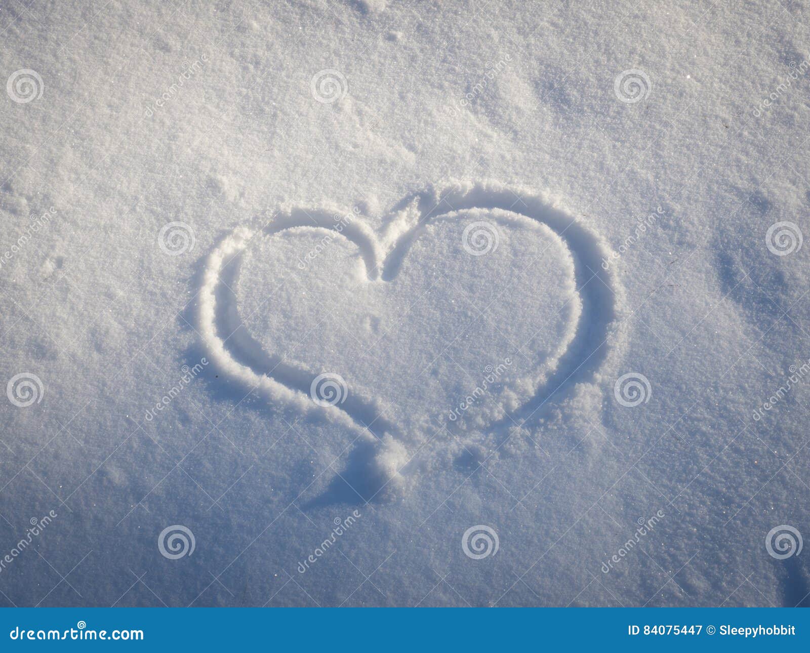 Heart in snow stock image. Image of texture, sweet, snow - 84075447