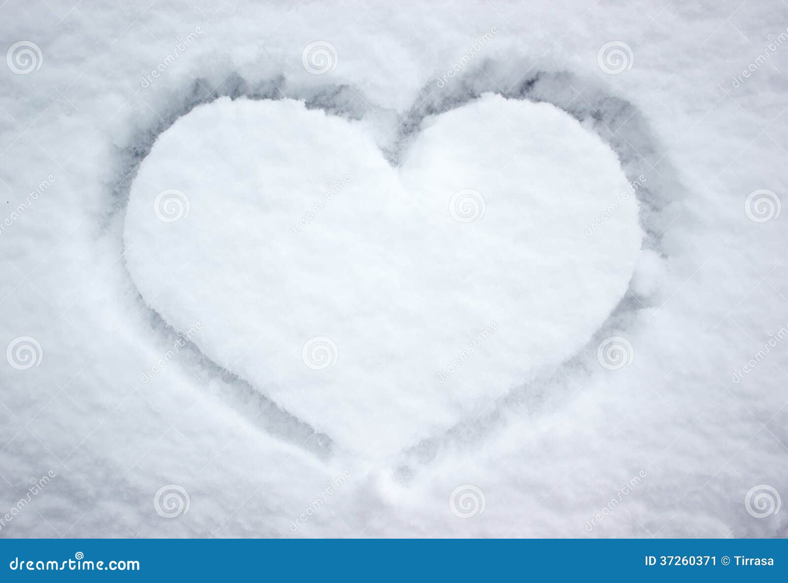Heart in snow stock image. Image of frosty, nature, abstraction - 37260371