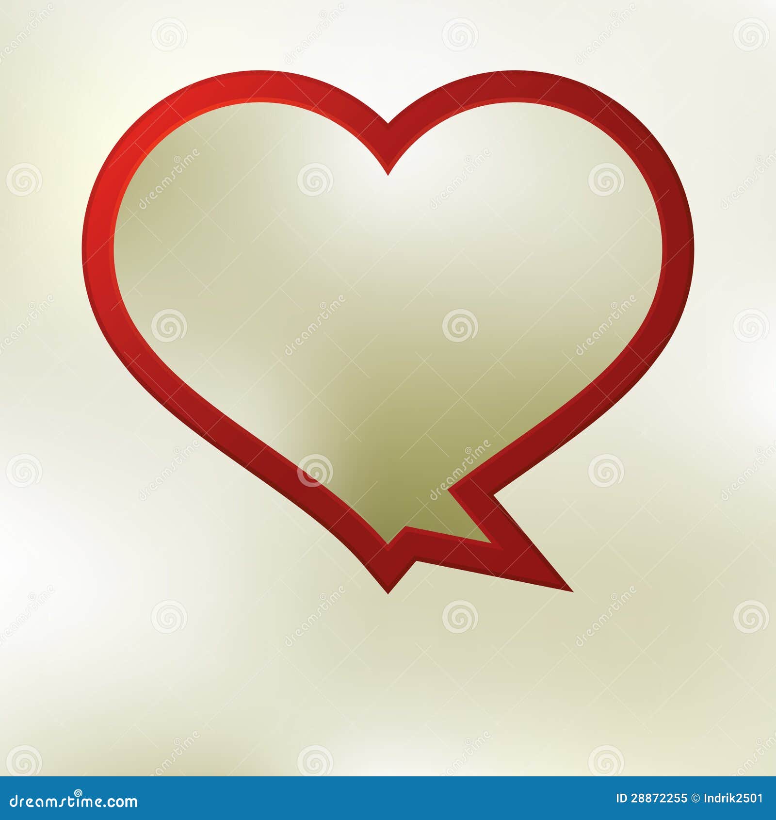Heart In Speech Bubble Icon. Love Symbol. Minimal Line Yellow Banner ...