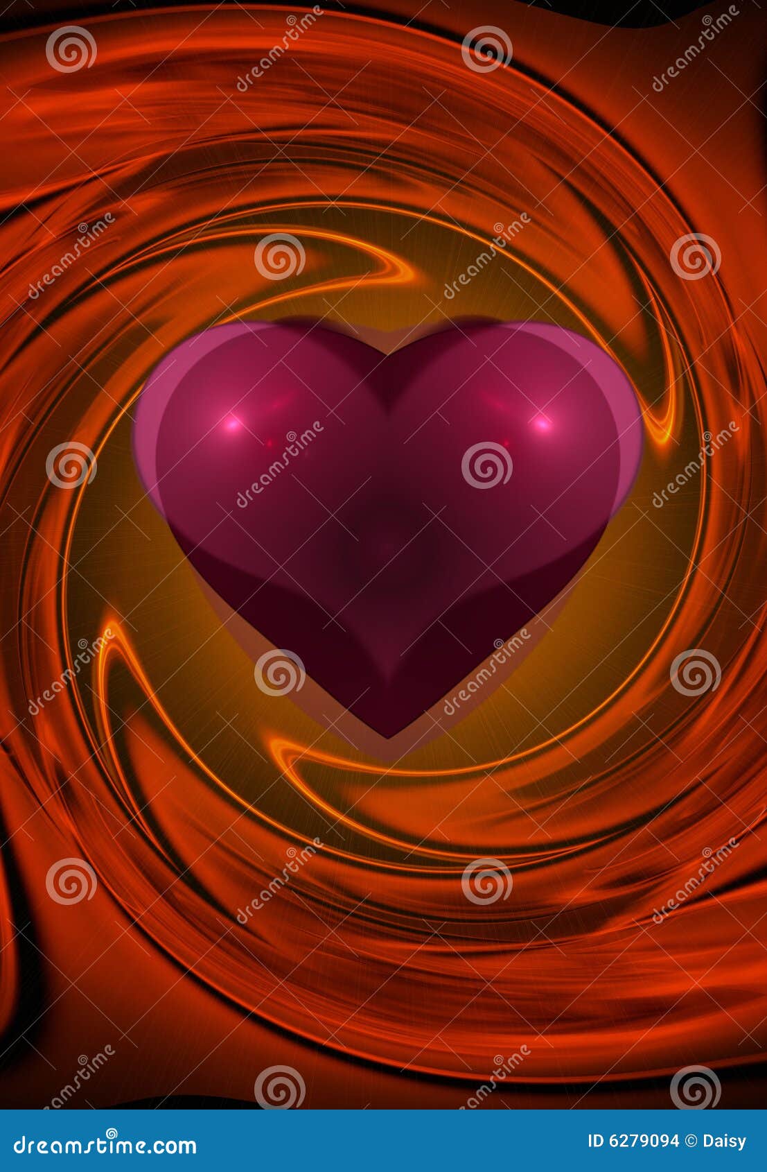 Heart spin stock illustration. Illustration of artistic - 6279094