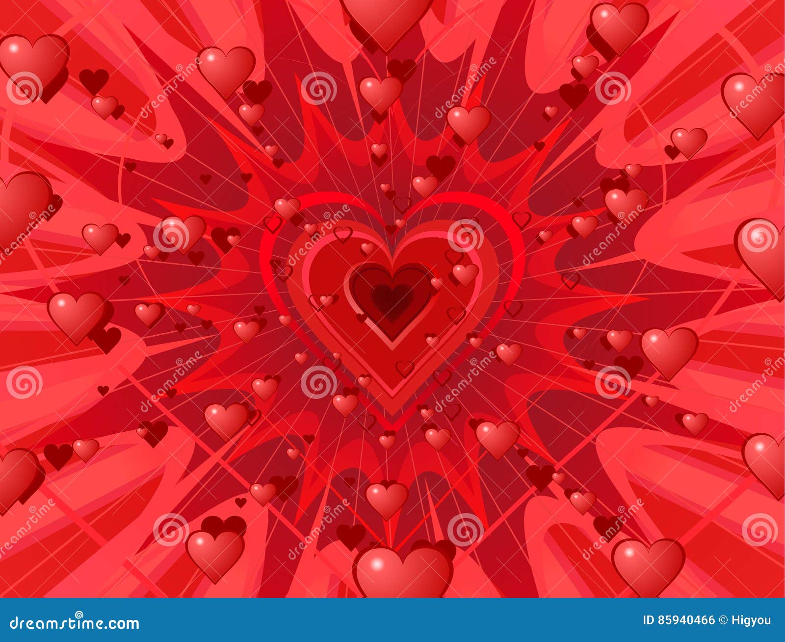 Heart Splash Background stock vector. Illustration of blast - 85940466