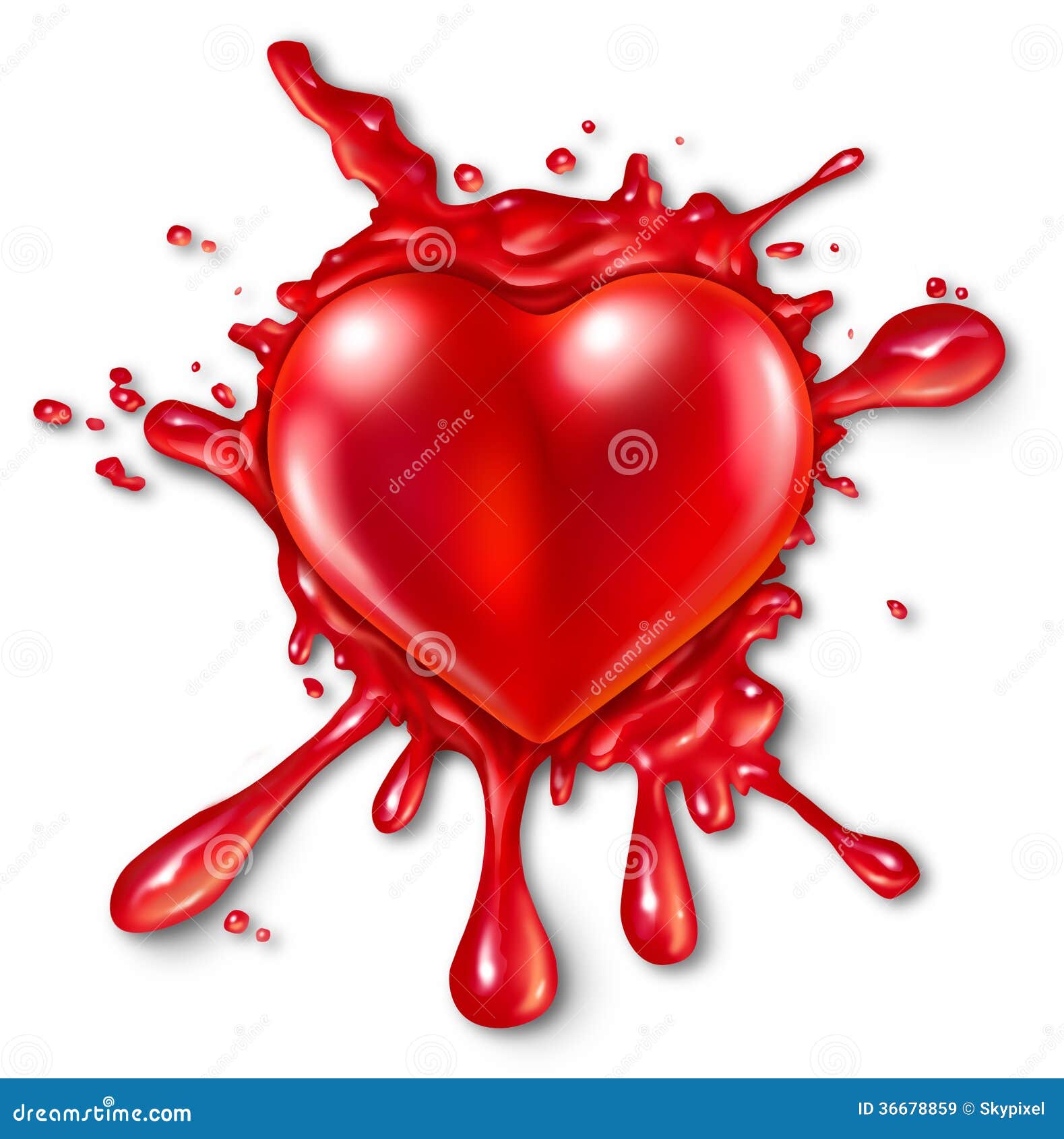 Heart Splatter stock illustration. Illustration of explode - 36678859