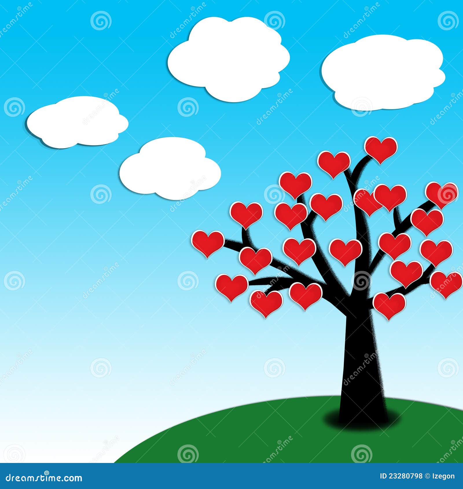 Heart Spring Background Vector Illustration | CartoonDealer.com #49589136